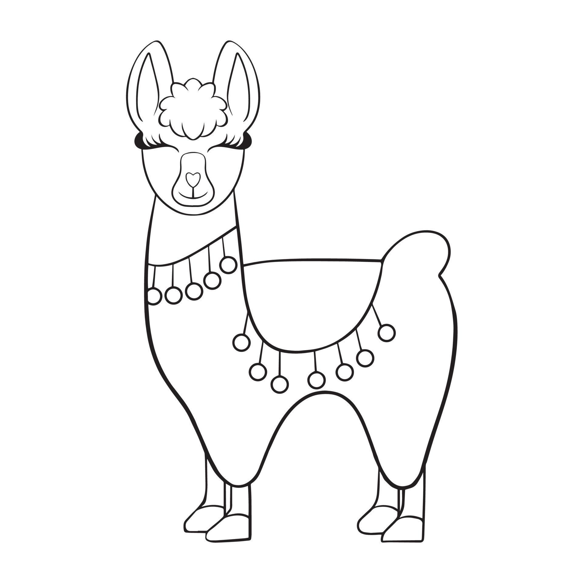llama svg, lindo llama svg,llama imágenes prediseñadas,llama arte ...