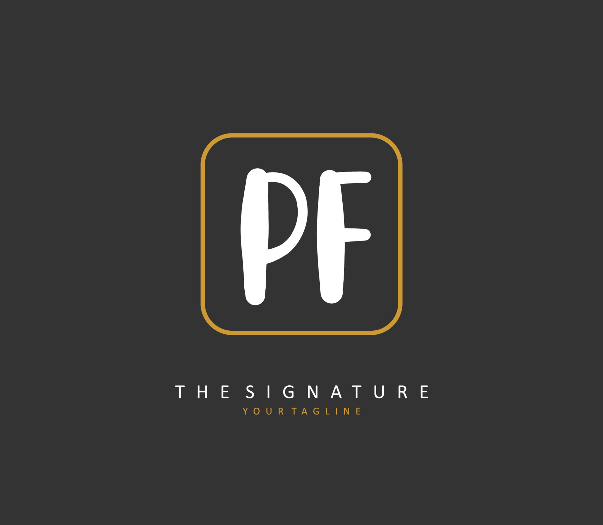 PF Initial letter handwriting and signature logo. A concept handwriting ... PF Initial letter handwriting and signature logo. A concept handwriting ...