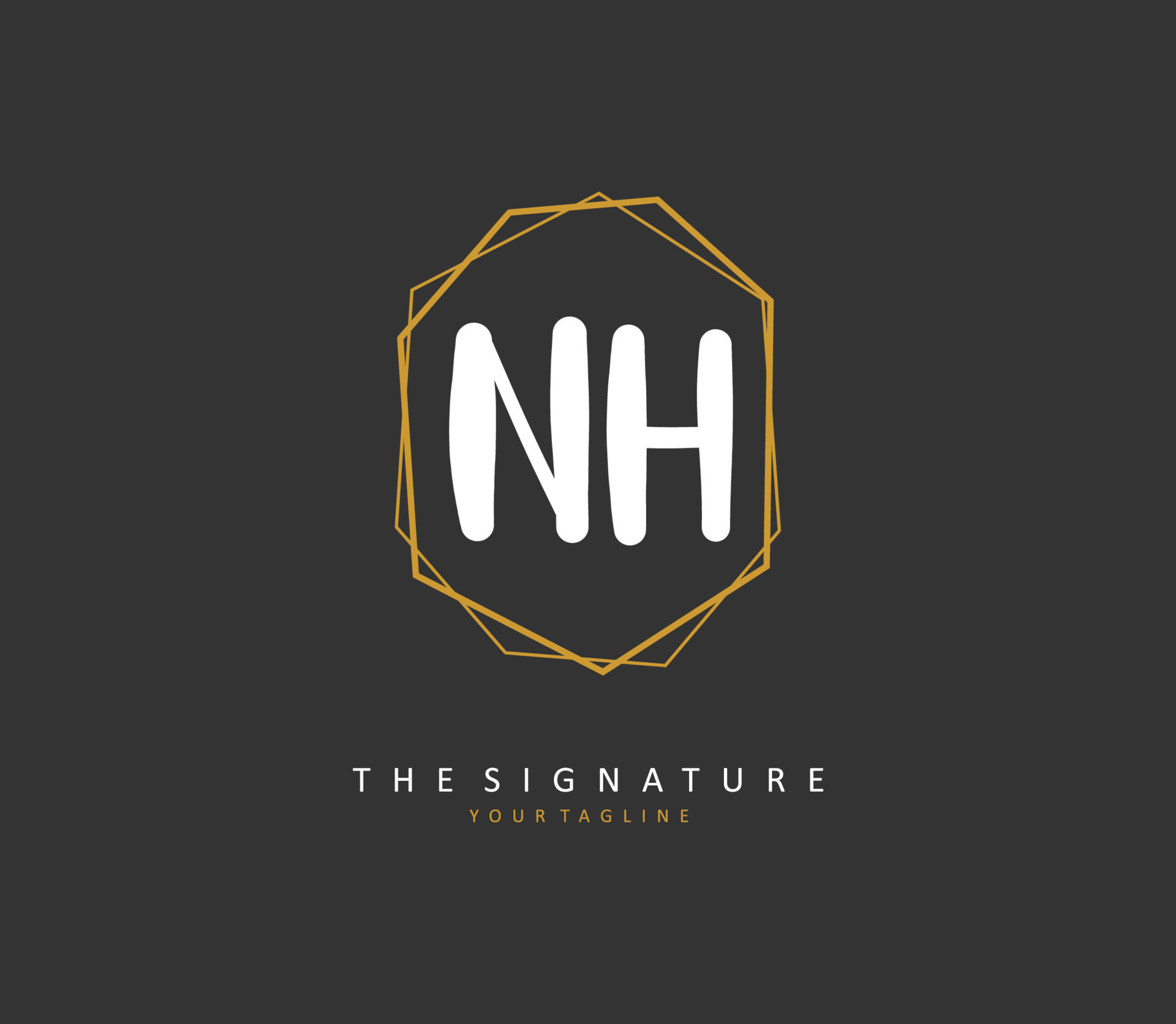 N H NH Initial letter handwriting and signature logo. A concept ... N H NH Initial letter handwriting and signature logo. A concept ...