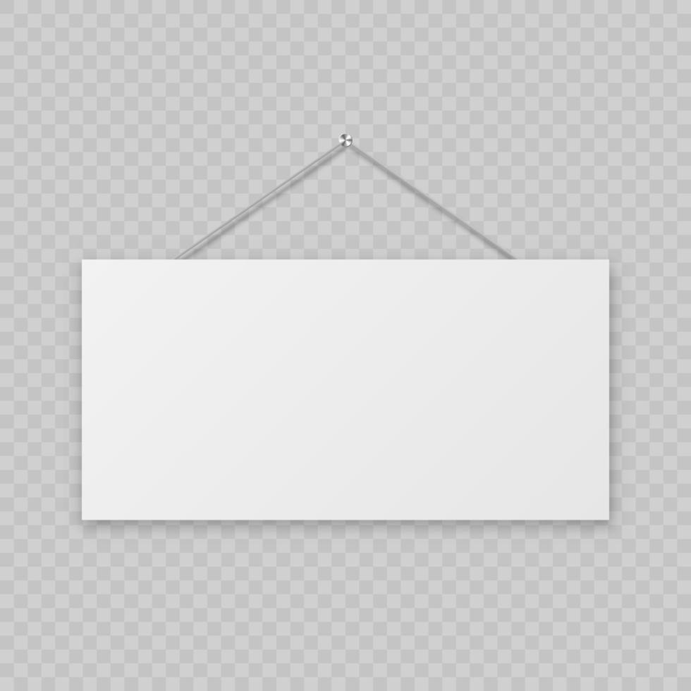 3d realistic blank paper signboard. Empty hang cardboard 21821203 ... 3d realistic blank paper signboard. Empty hang cardboard 21821203 ...