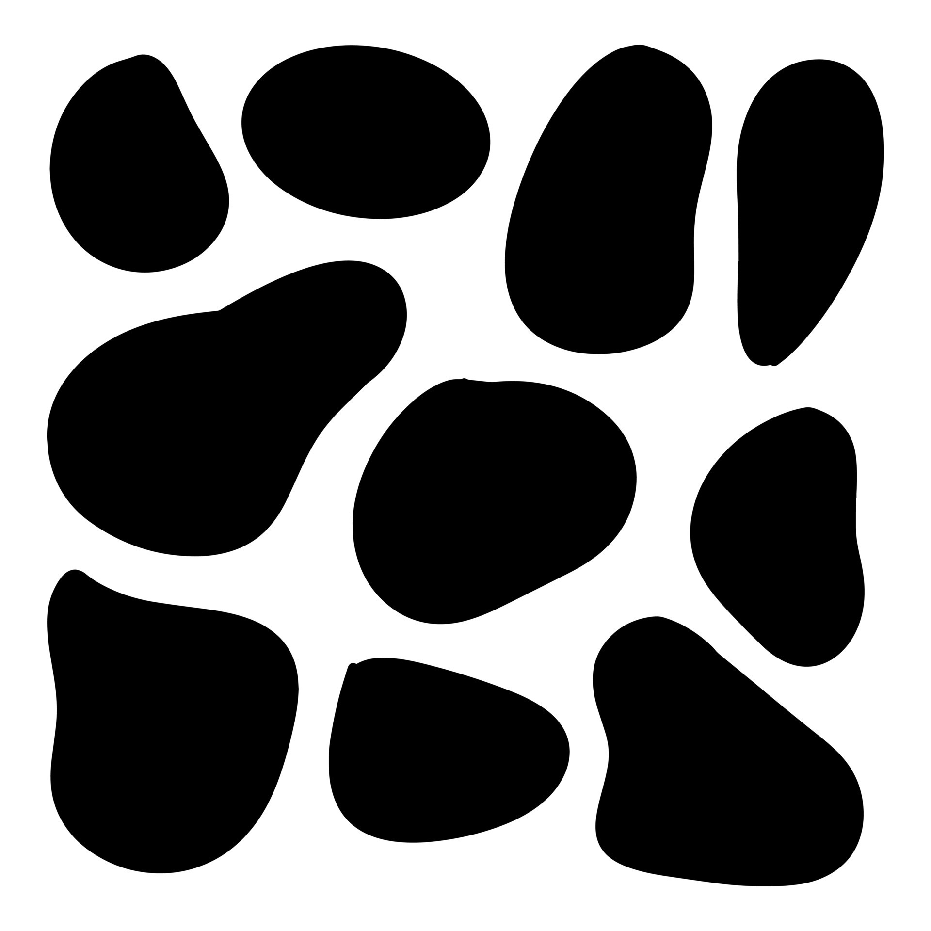 Random Organic Blobs Random Blots Ink Blots Spot Shapes Splash