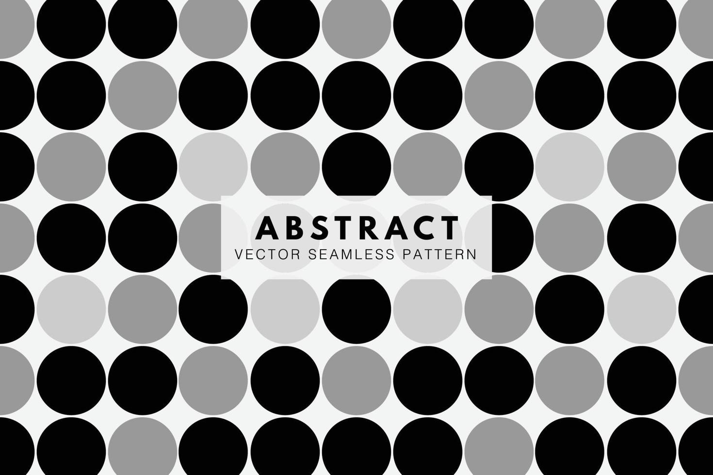 Circle vector shapes monochrome simple abstract seamless repeating ...