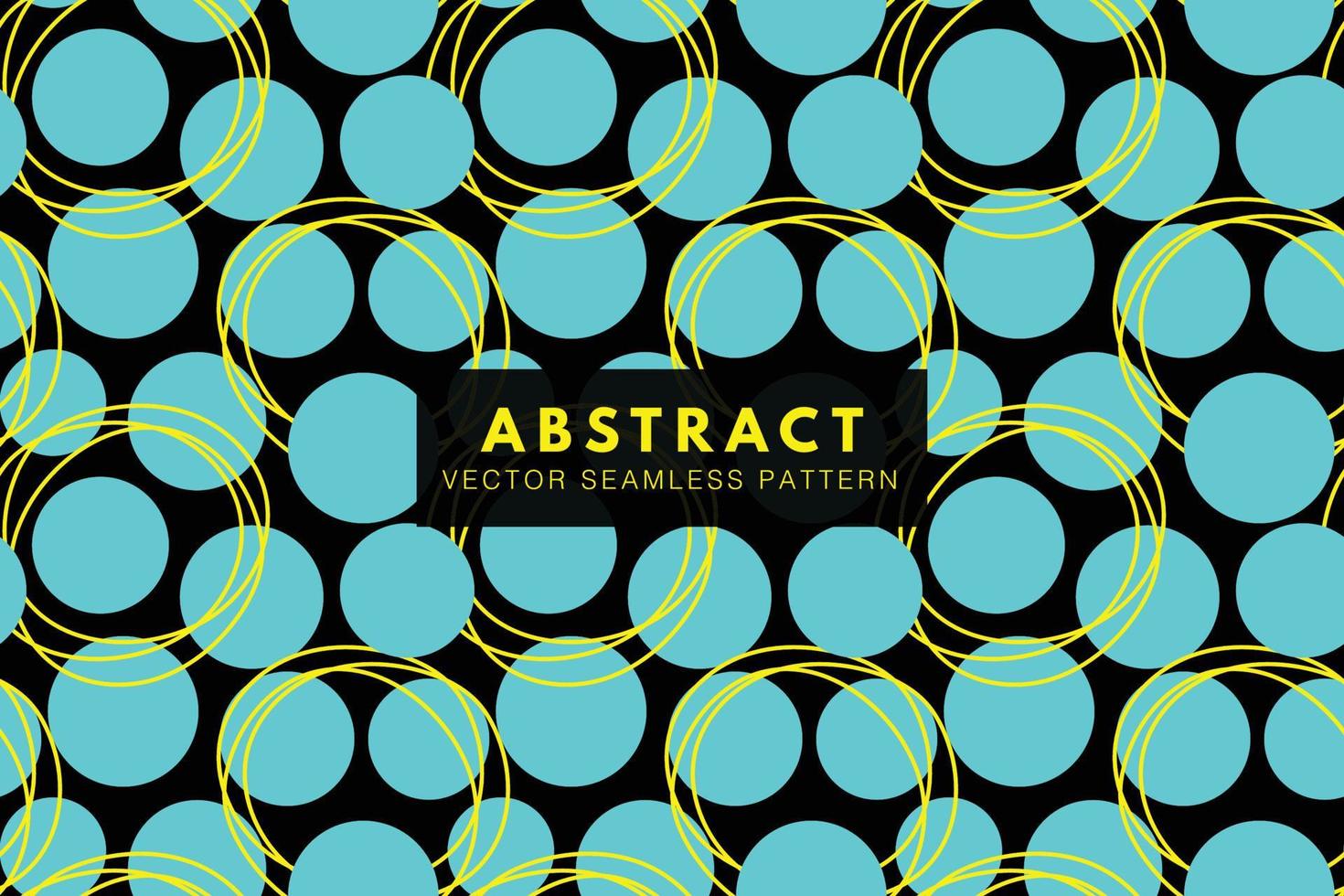 Geometric circles with round yellow lines shape seamless vector repeating pattern 21822228 ...