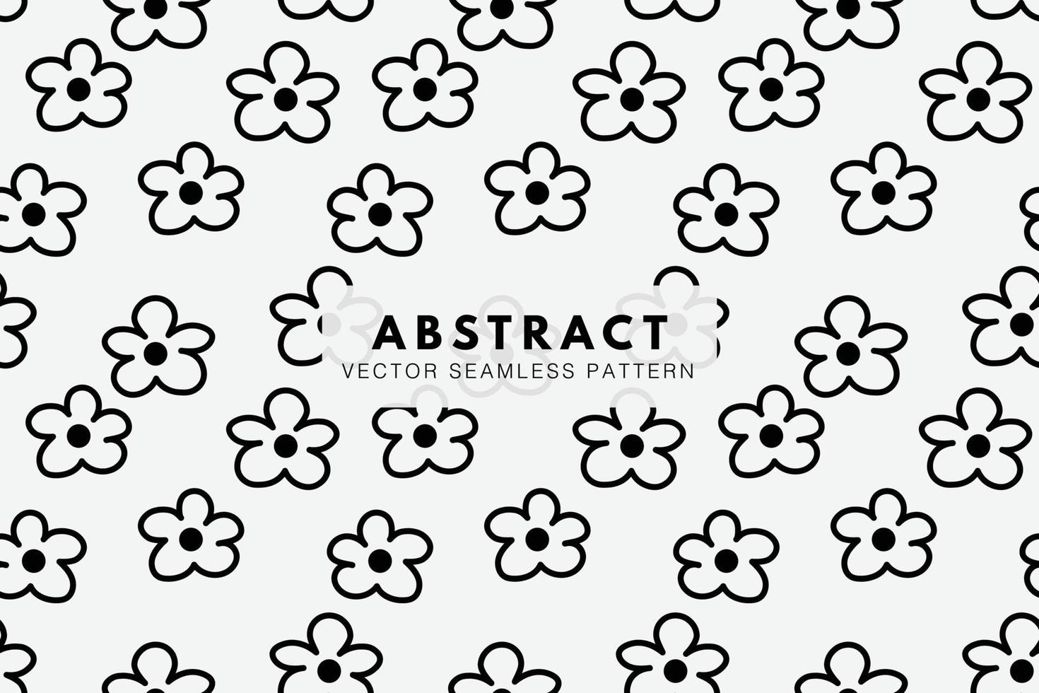 Floral Simple Abstract Seamless Repeat Vector Pattern 21822235 Vector