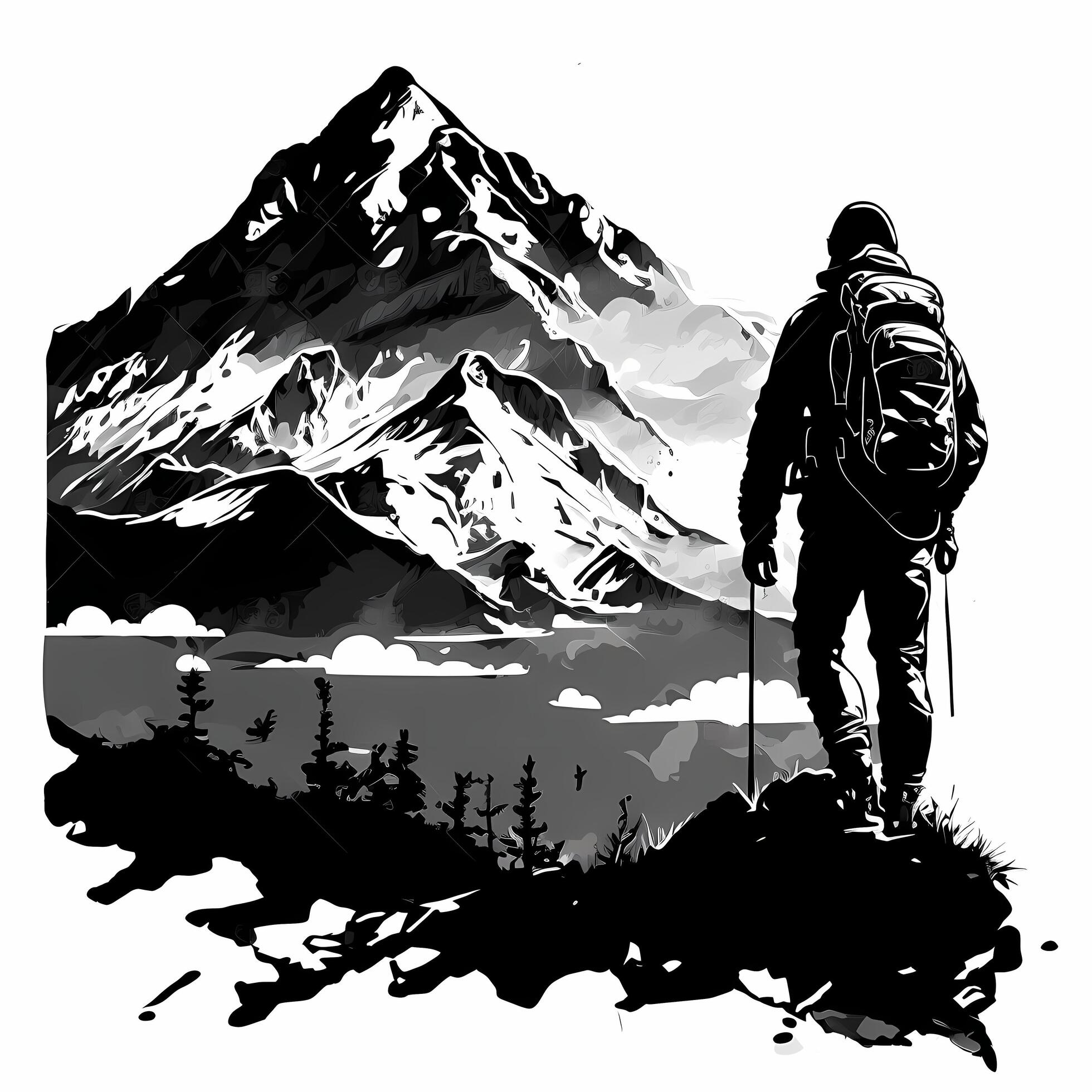 mountain hiker silhouette 21822656 Stock Photo at Vecteezy mountain hiker silhouette 21822656 Stock Photo at Vecteezy