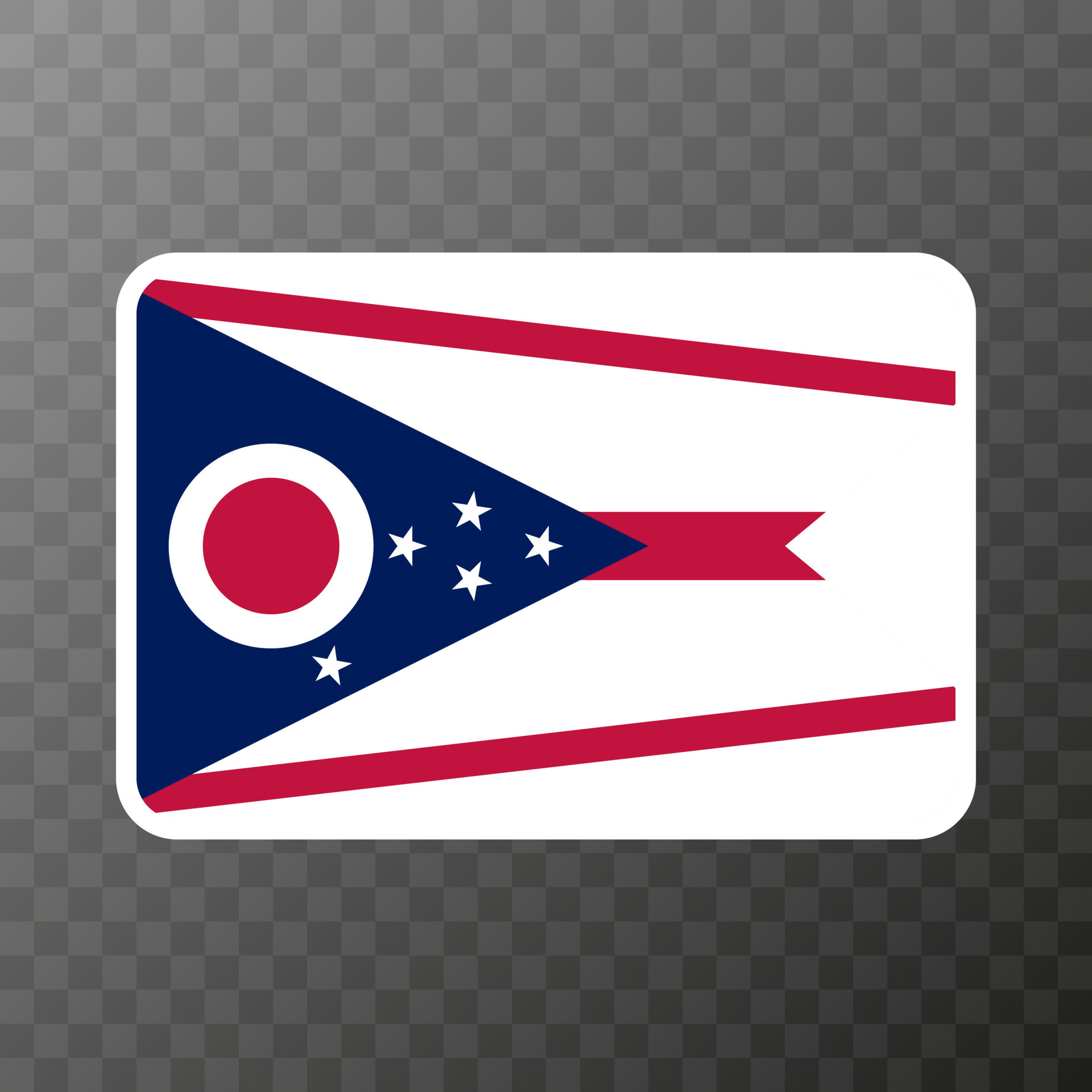 Ohio state flag. Vector illustration. 21823084 Vector Art at Vecteezy