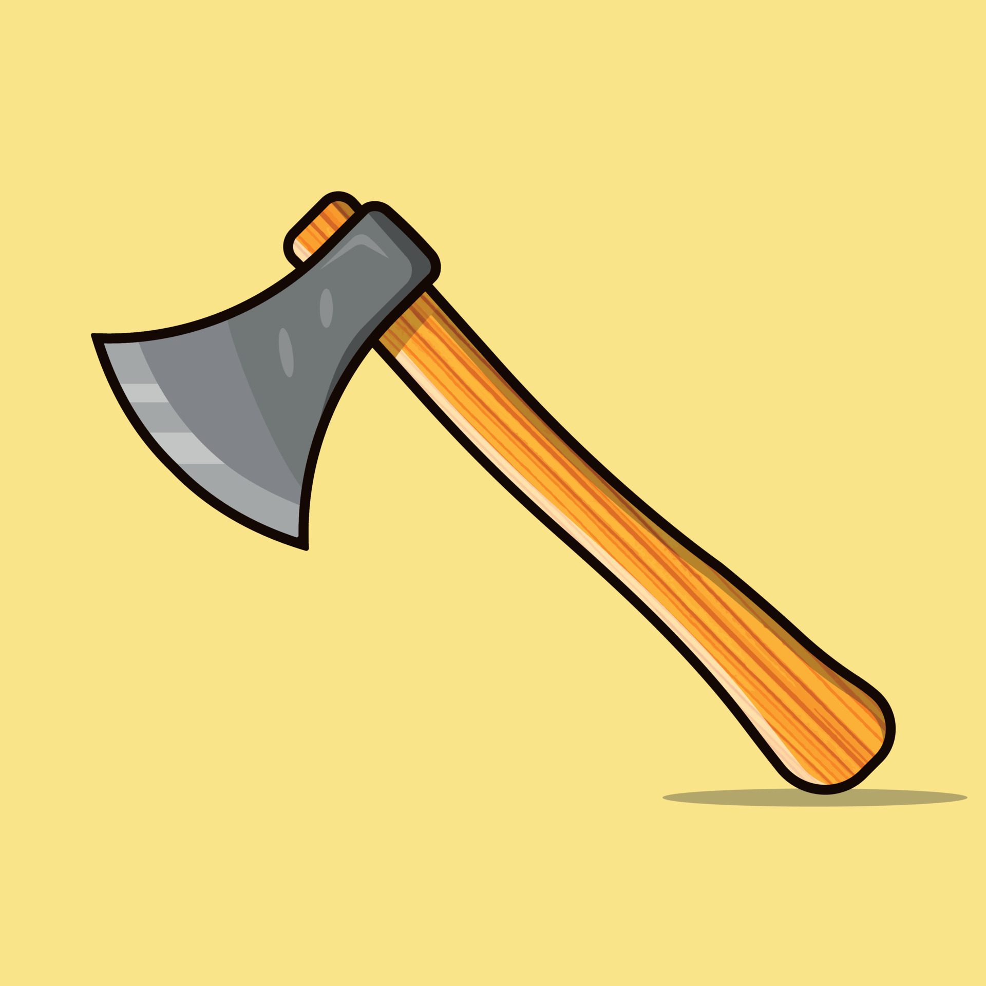 dibujos animados vector de un hacha con un de madera manejar, vector ... dibujos animados vector de un hacha con un de madera manejar, vector ...