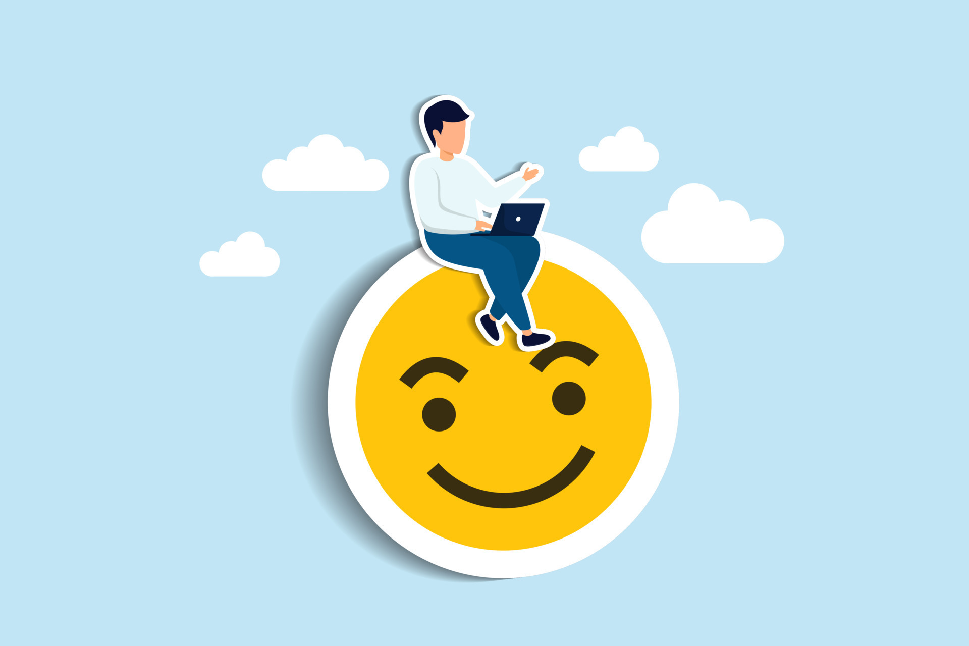 Work happiness or job satisfaction, passion or enjoyment working with ... Work happiness or job satisfaction, passion or enjoyment working with ...