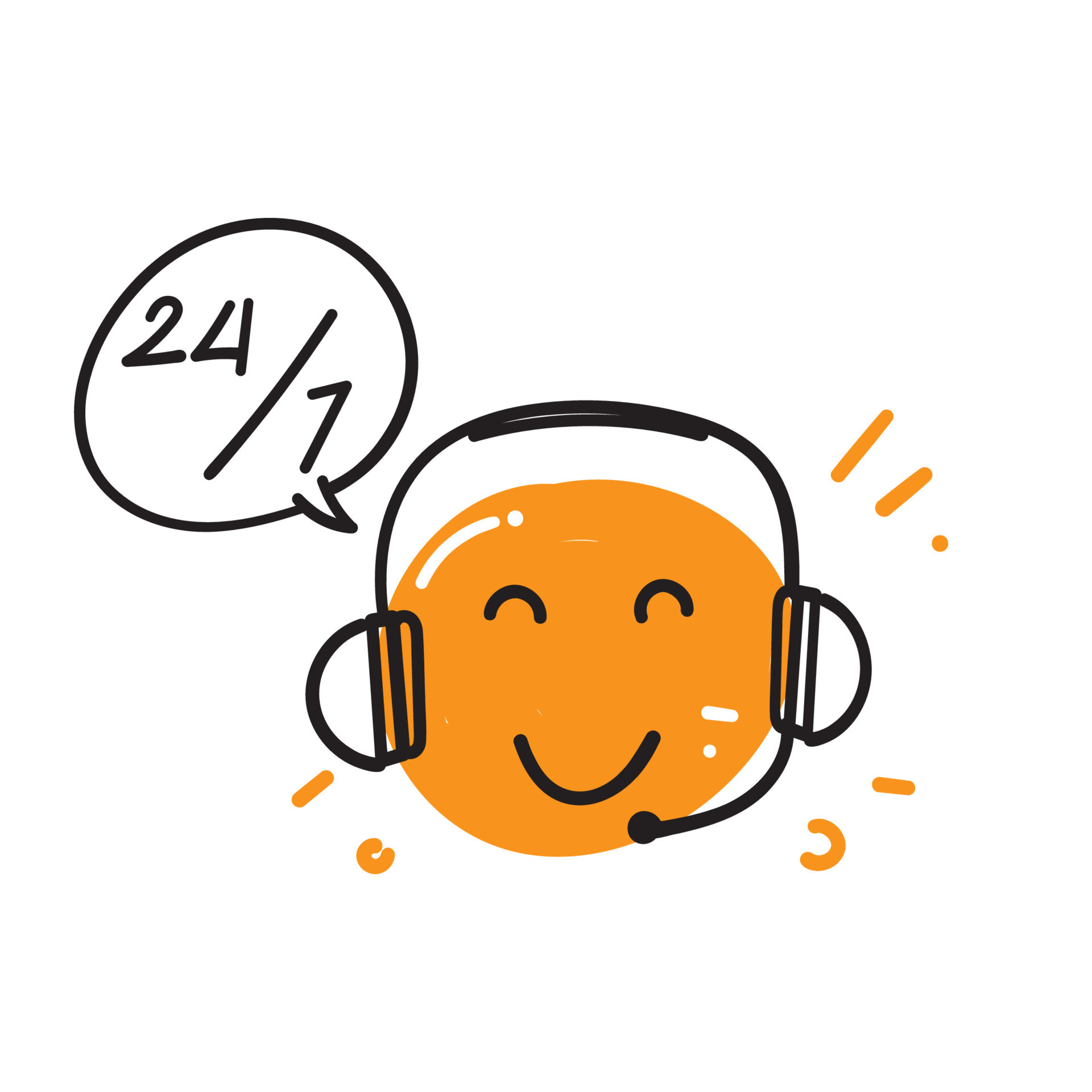 hand drawn doodle call center 24 hours illustration 21826308 Vector Art ... hand drawn doodle call center 24 hours illustration 21826308 Vector Art ...