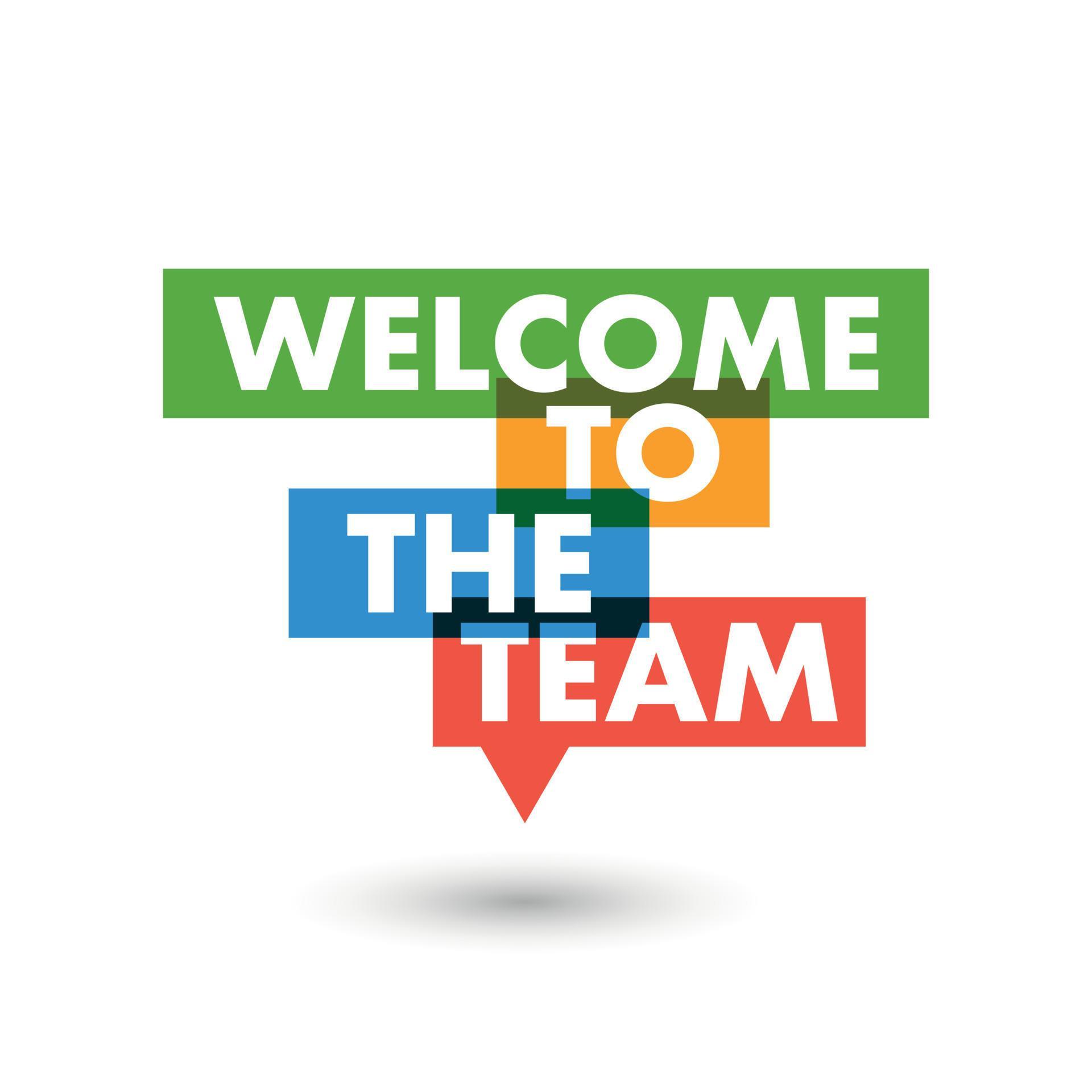 Welcome to the team icon in flat style. Hire worker vector illustration on isolated background ...