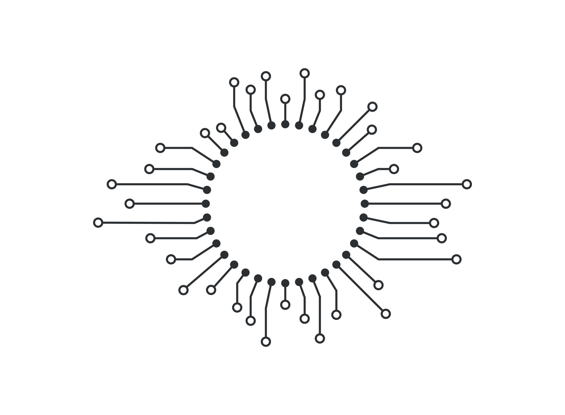 Cpu For Computer And Smartphone Icon In Flat Style Processor Chipset