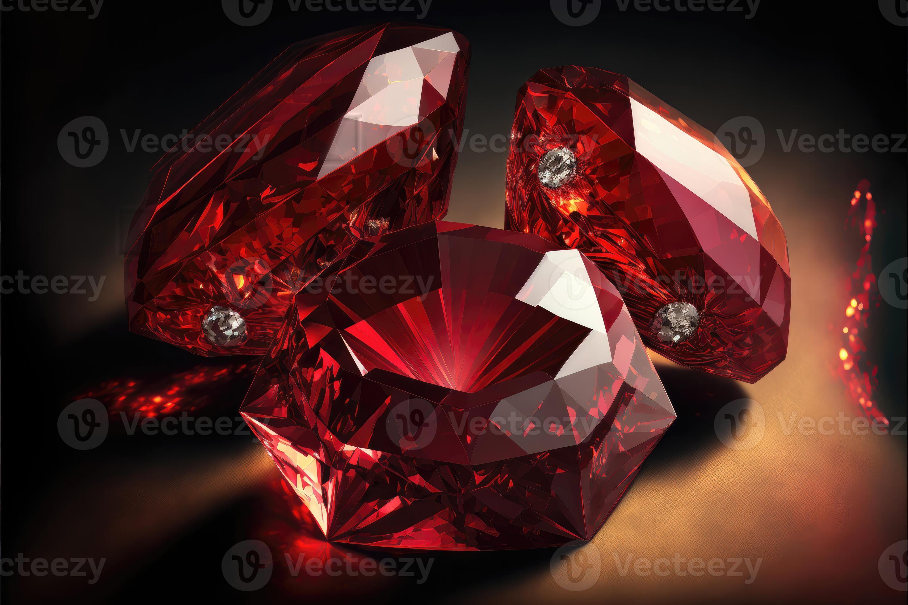 Ruby gems. Jewelry made with gemstones for banner, designer, jewelry ...
