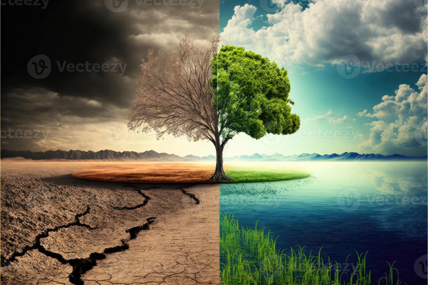 Climate change and environmental degradation. 21830022 Stock Photo at ... Climate change and environmental degradation. 21830022 Stock Photo at ...
