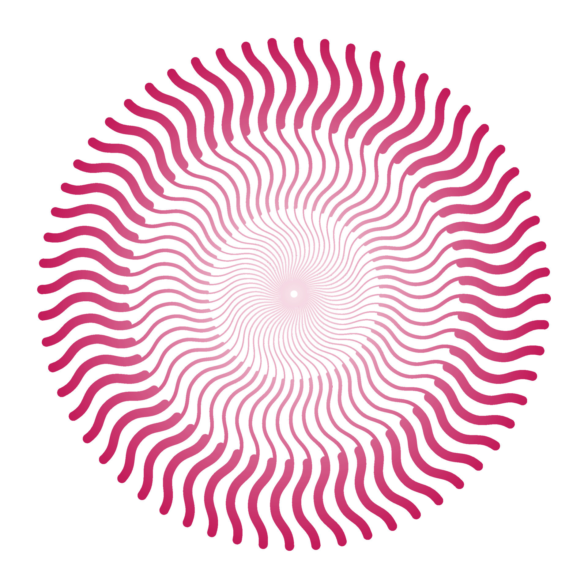 Red lines spiral vortex circle vector illustration. Mandala striped ...