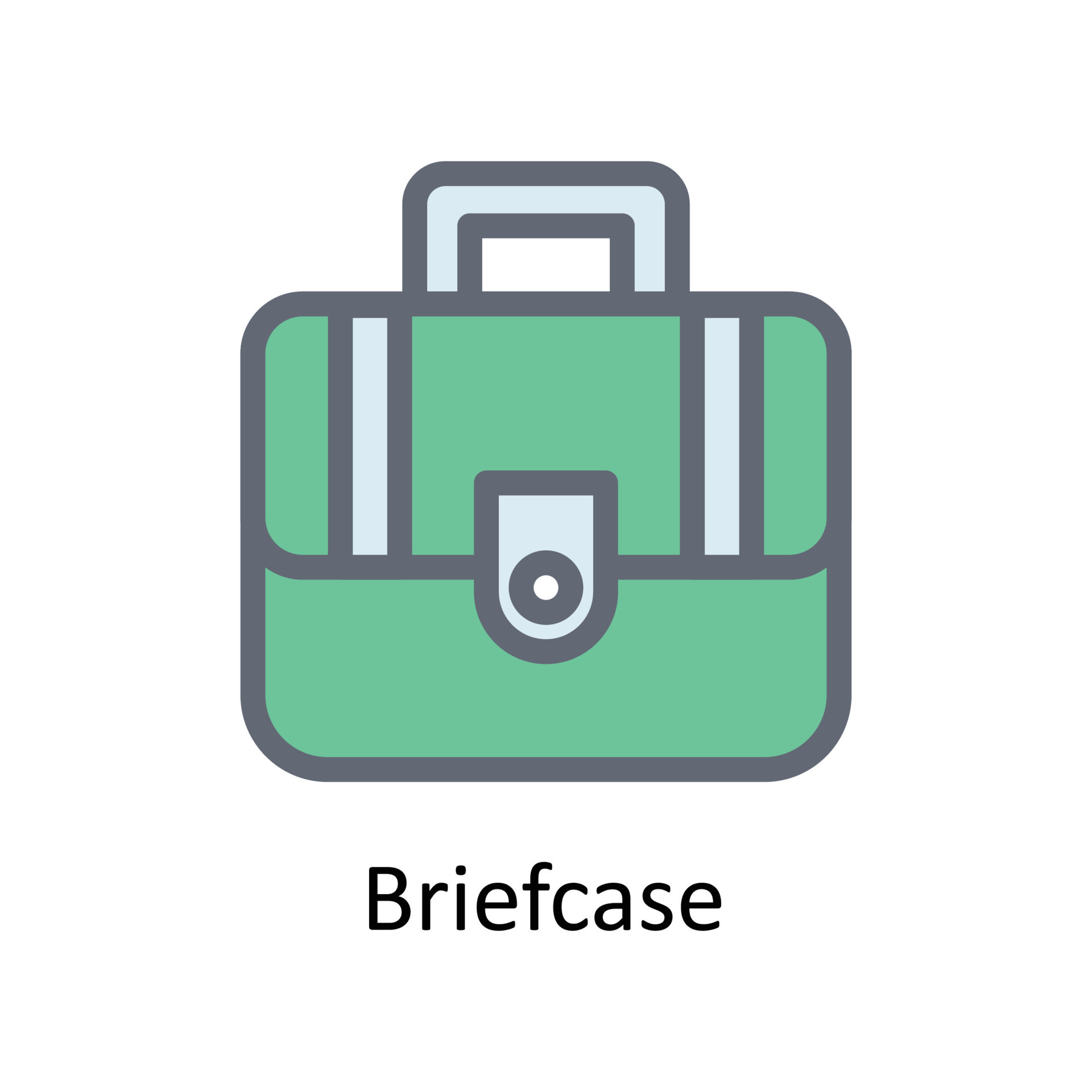 Briefcase Vector Fill outline Icons. Simple stock illustration stock ... Briefcase Vector Fill outline Icons. Simple stock illustration stock ...