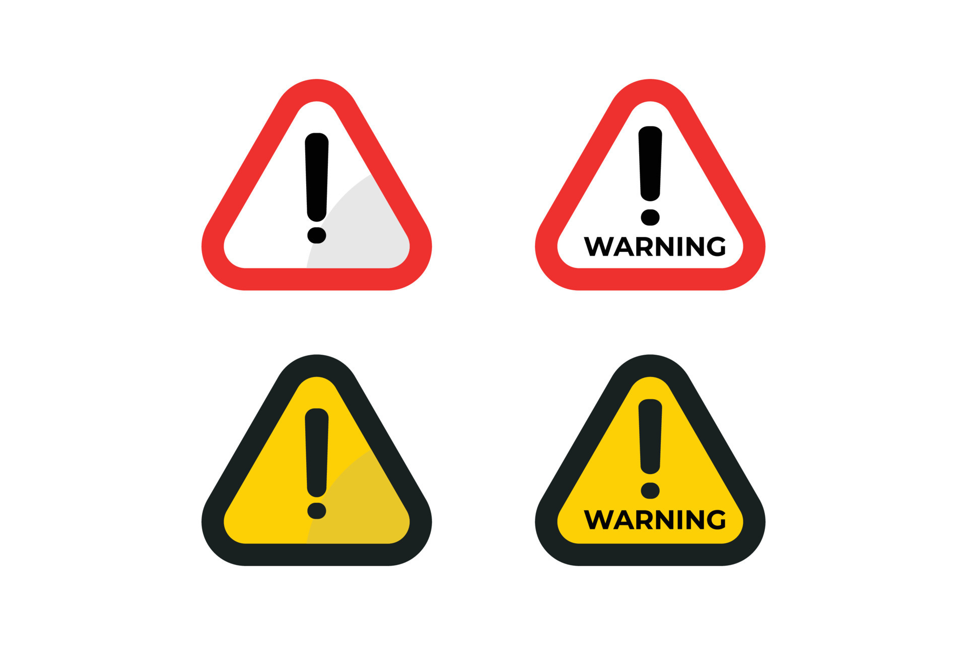 Vector Premium Warning Sign Vectors Illustrations 21833546 Vector Art At Vecteezy