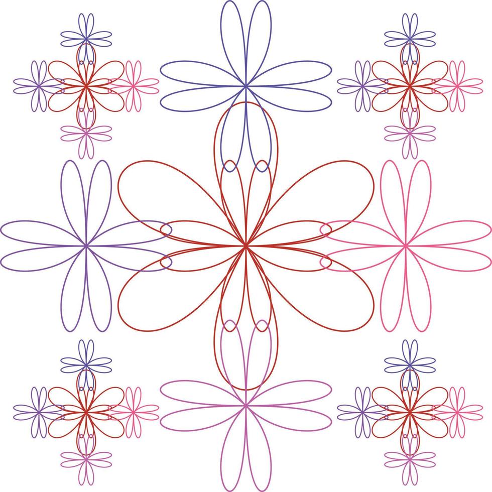 Flower pattern design. 21836399 Vector Art at Vecteezy