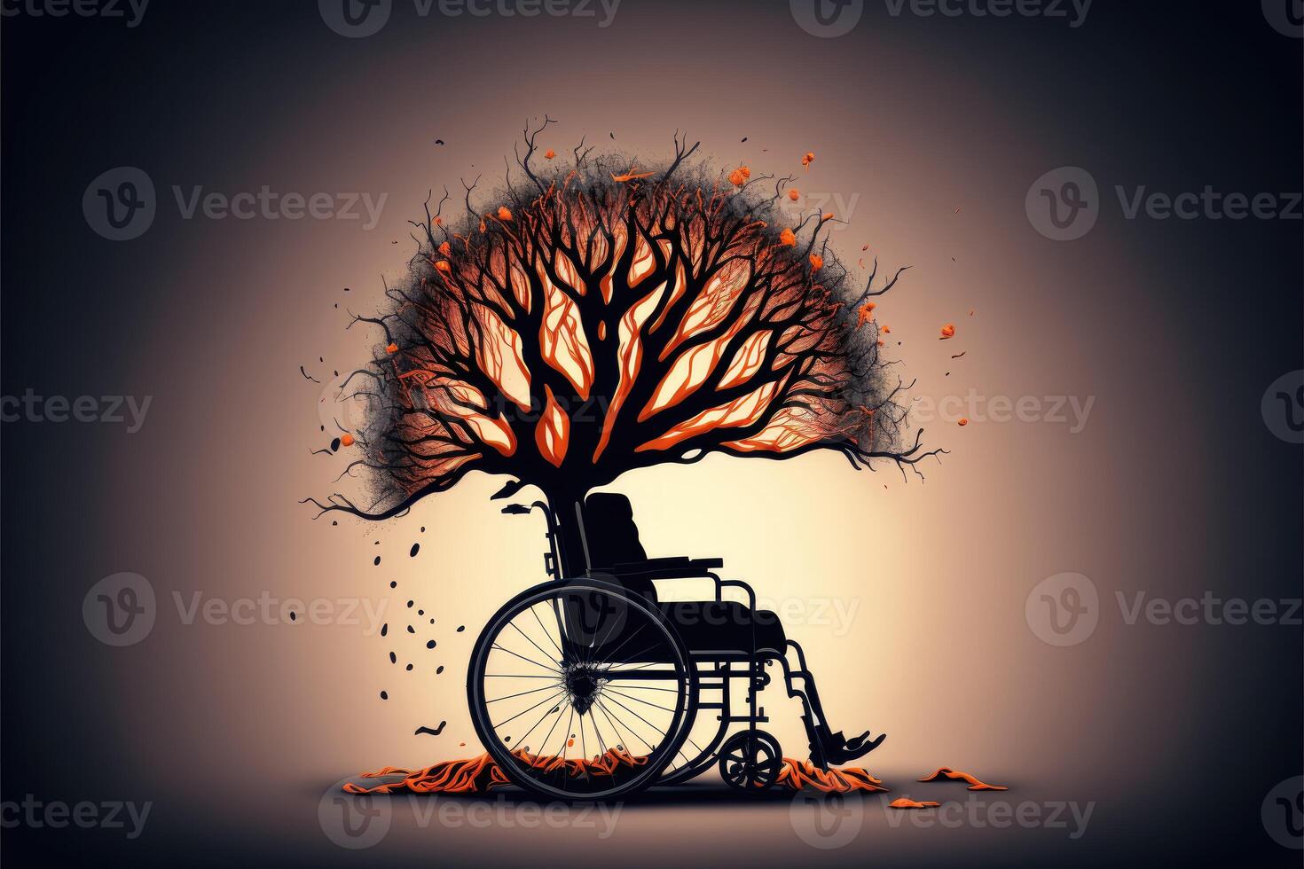 Multiple Sclerosis Abstract Background Ai Generated 21836692 Stock