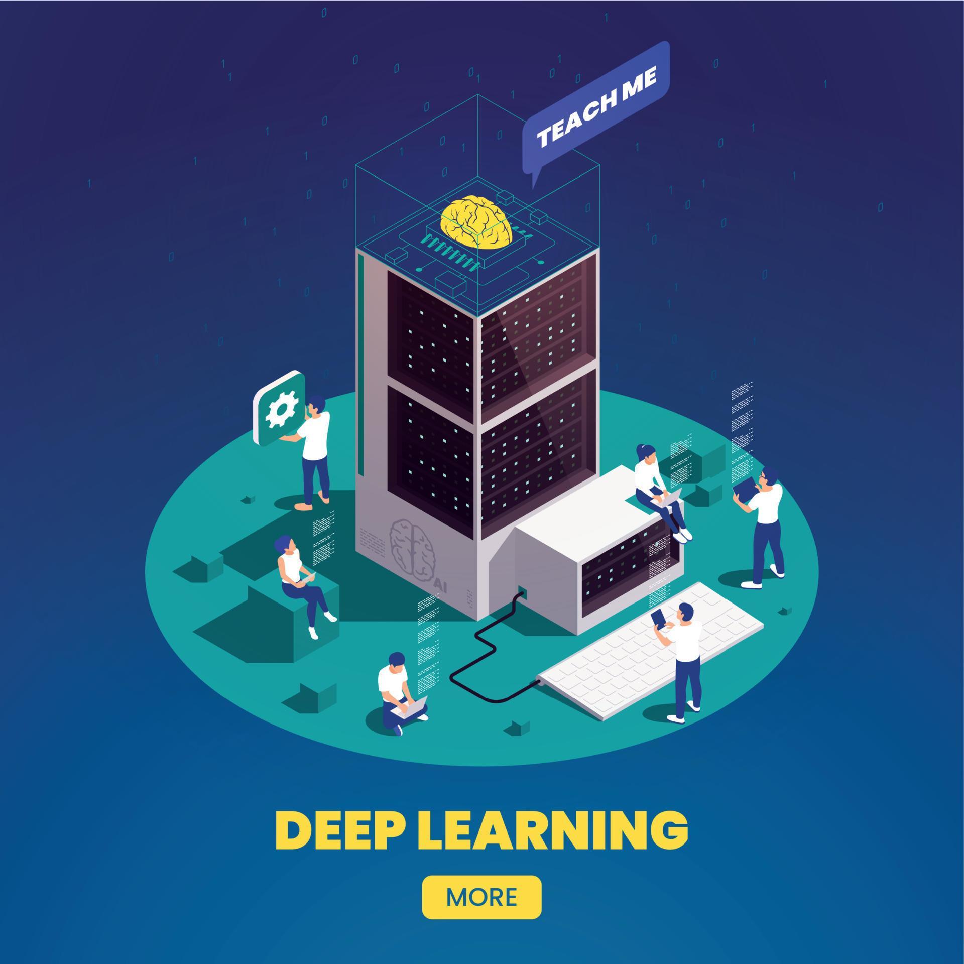 Machine Deep Learning Composition 21837898 Vector Art at Vecteezy