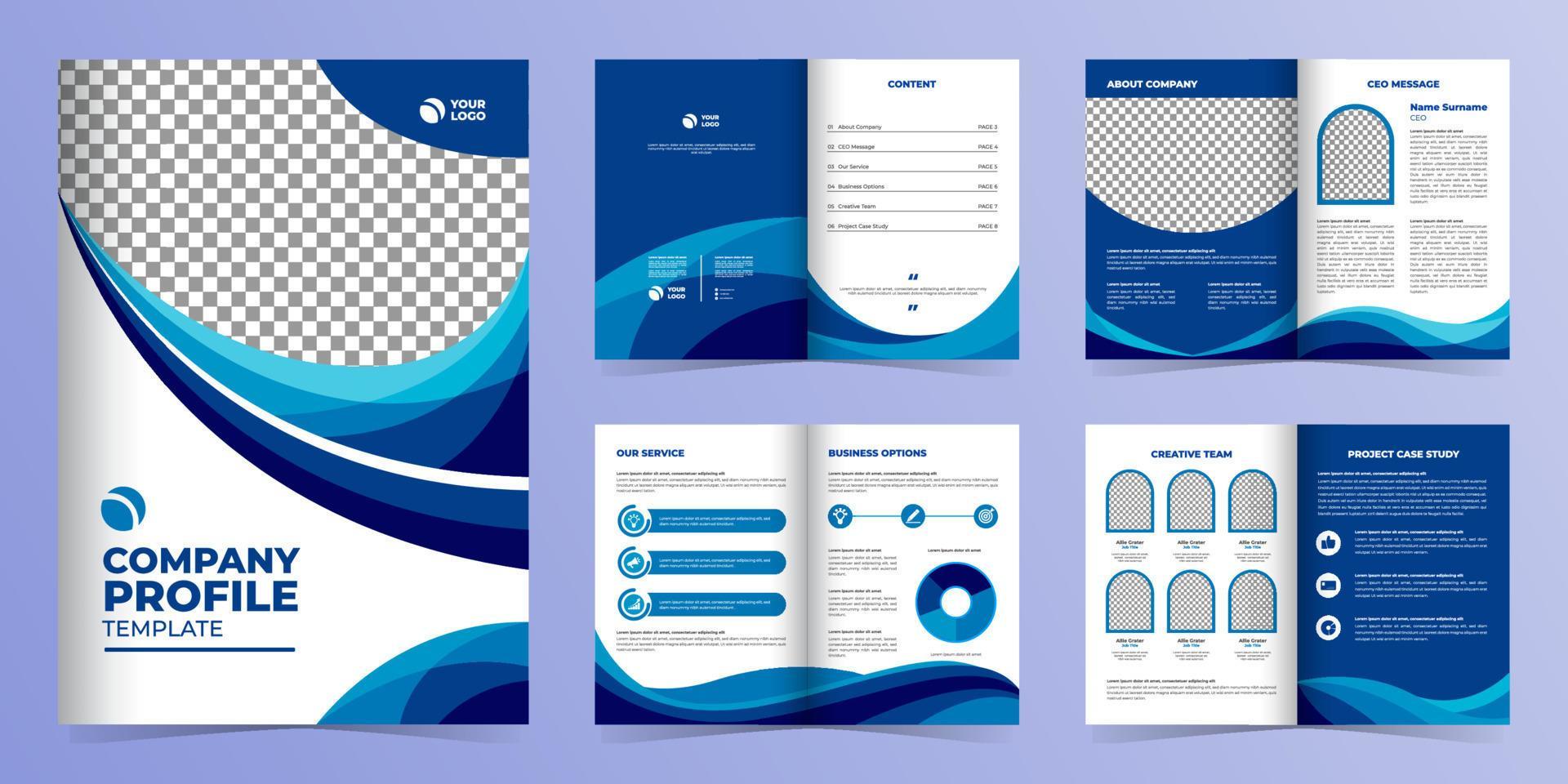 Professional Company Profile Template 21838924 Vector Art at Vecteezy