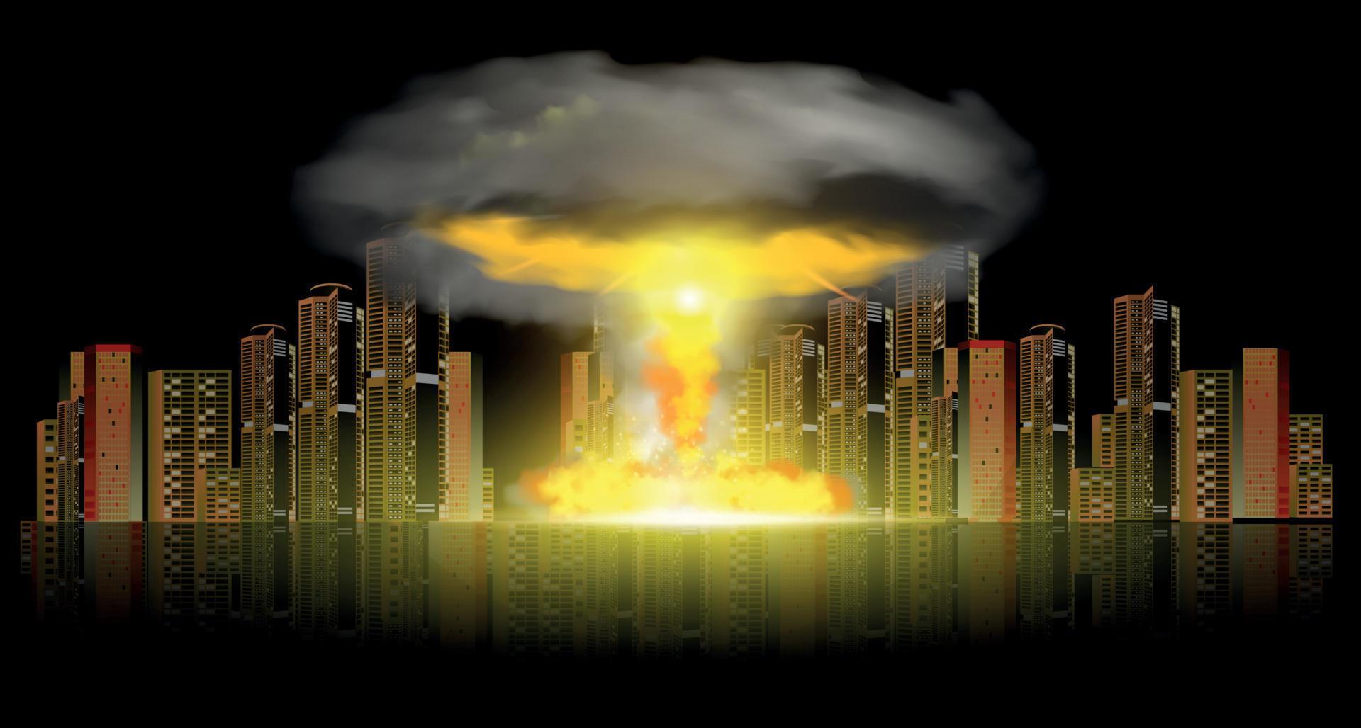 Nuclear Explosion Composition 21841735 Vector Art at Vecteezy