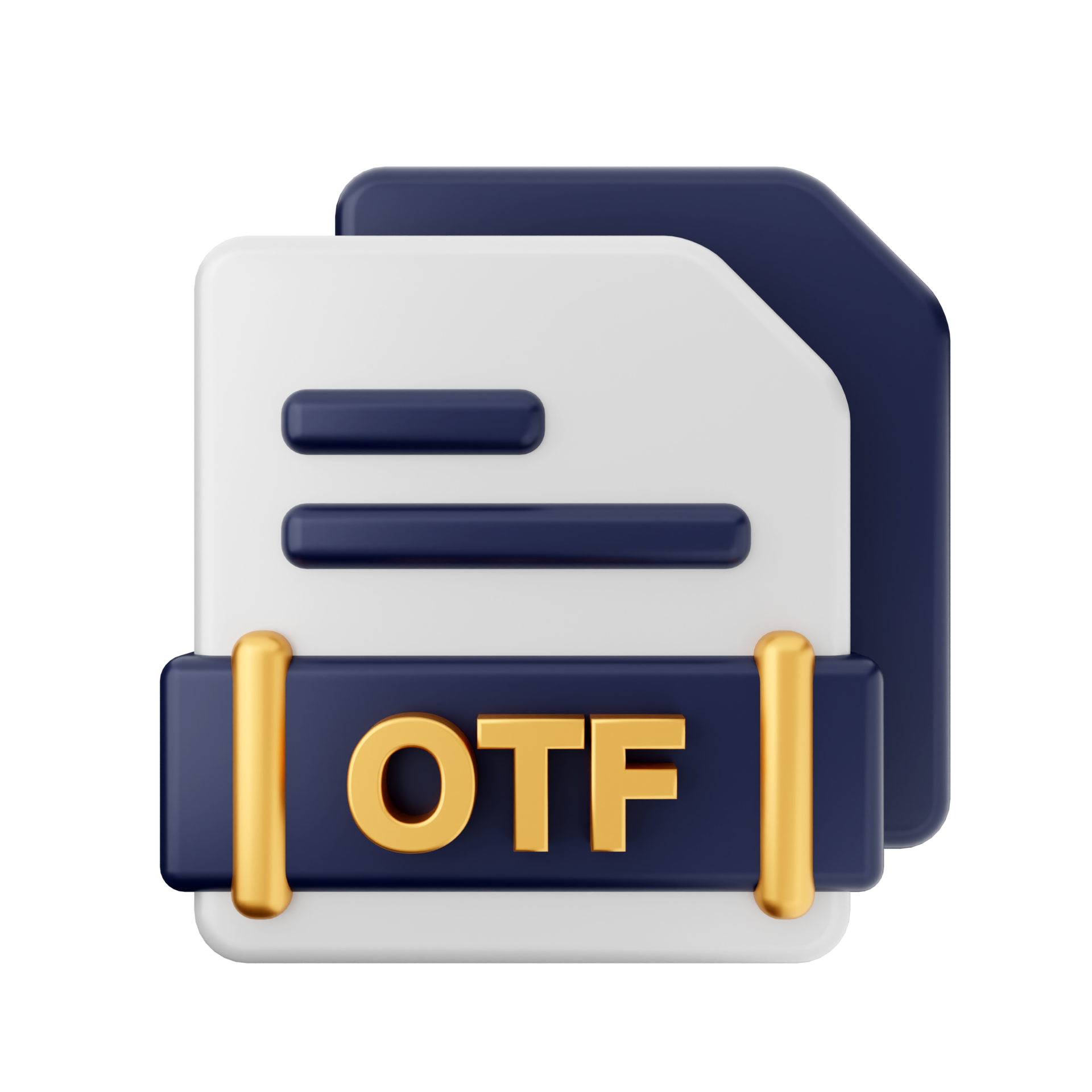 3d File Otf Format Icon 21843491 Png