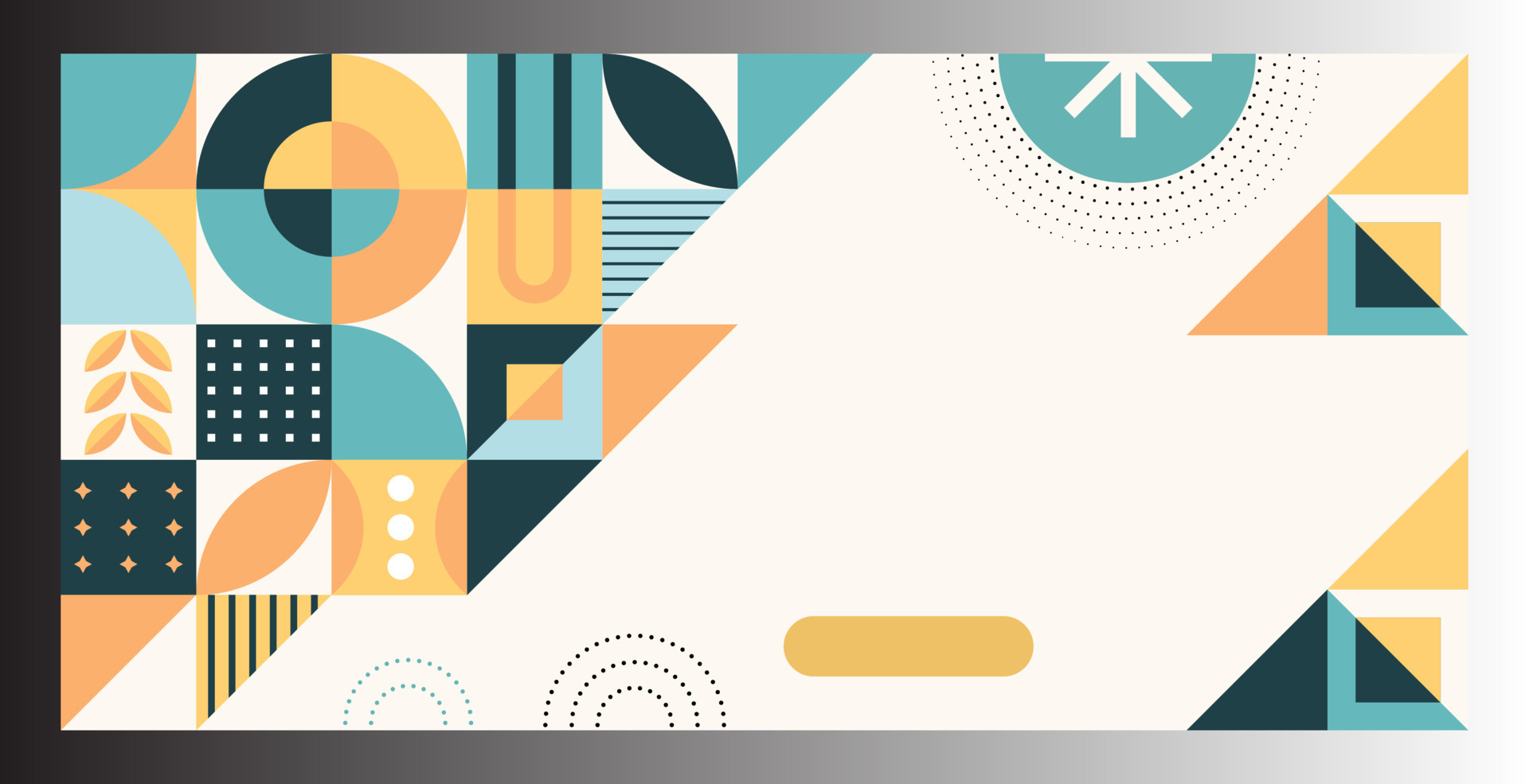 Geometric Abstract Backgrounds Design. Composition of simple geometric ...