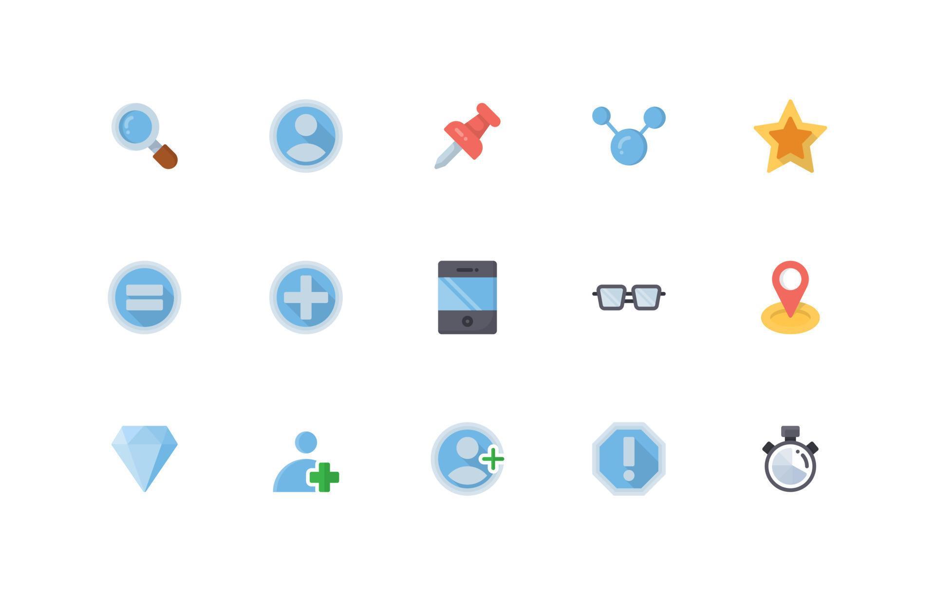 User Interface Essential Icon Set In Flat Style 21845206 Vector Art At