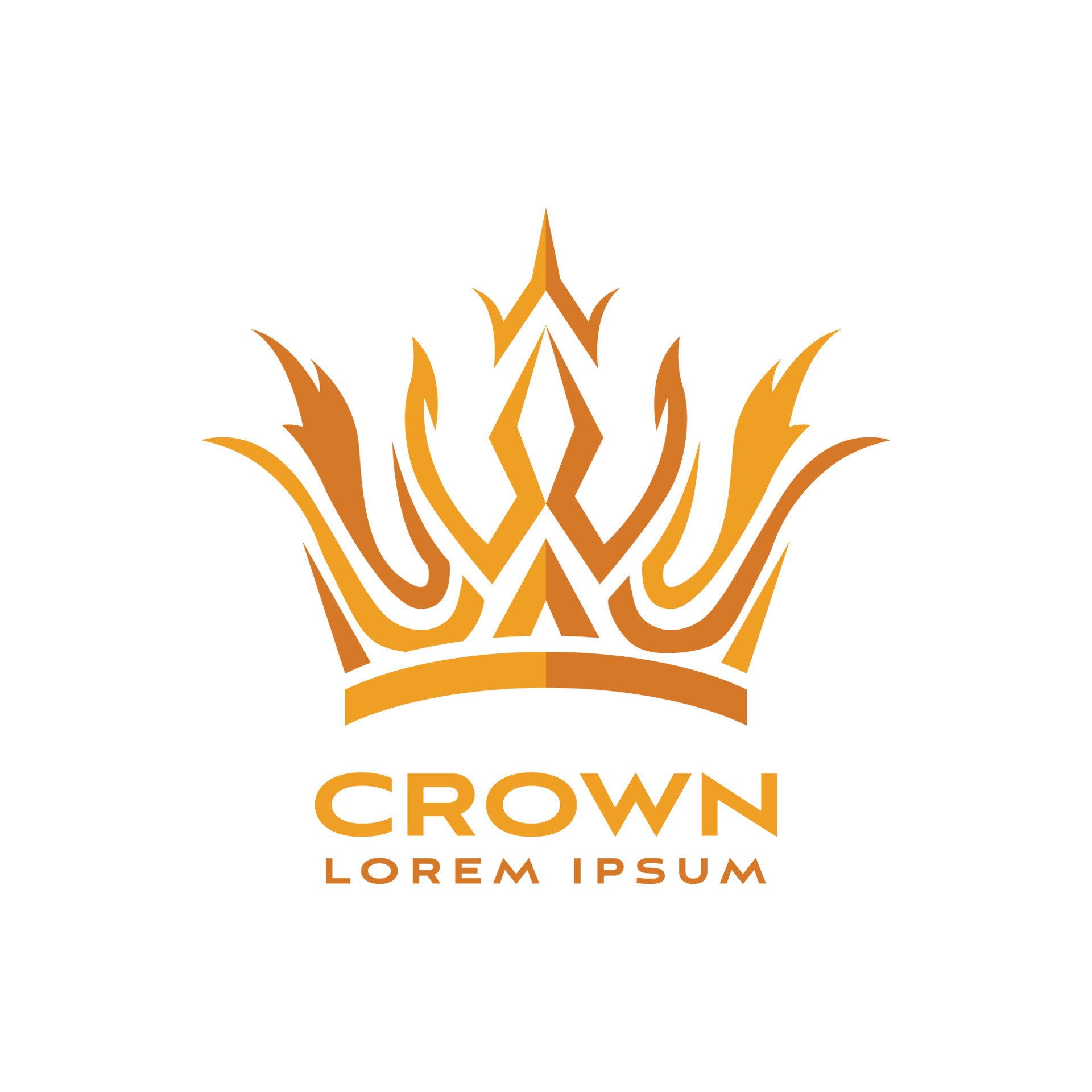 Abstract Creative Crown Concept Logo Design Template 21846503 Vector Art at Vecteezy