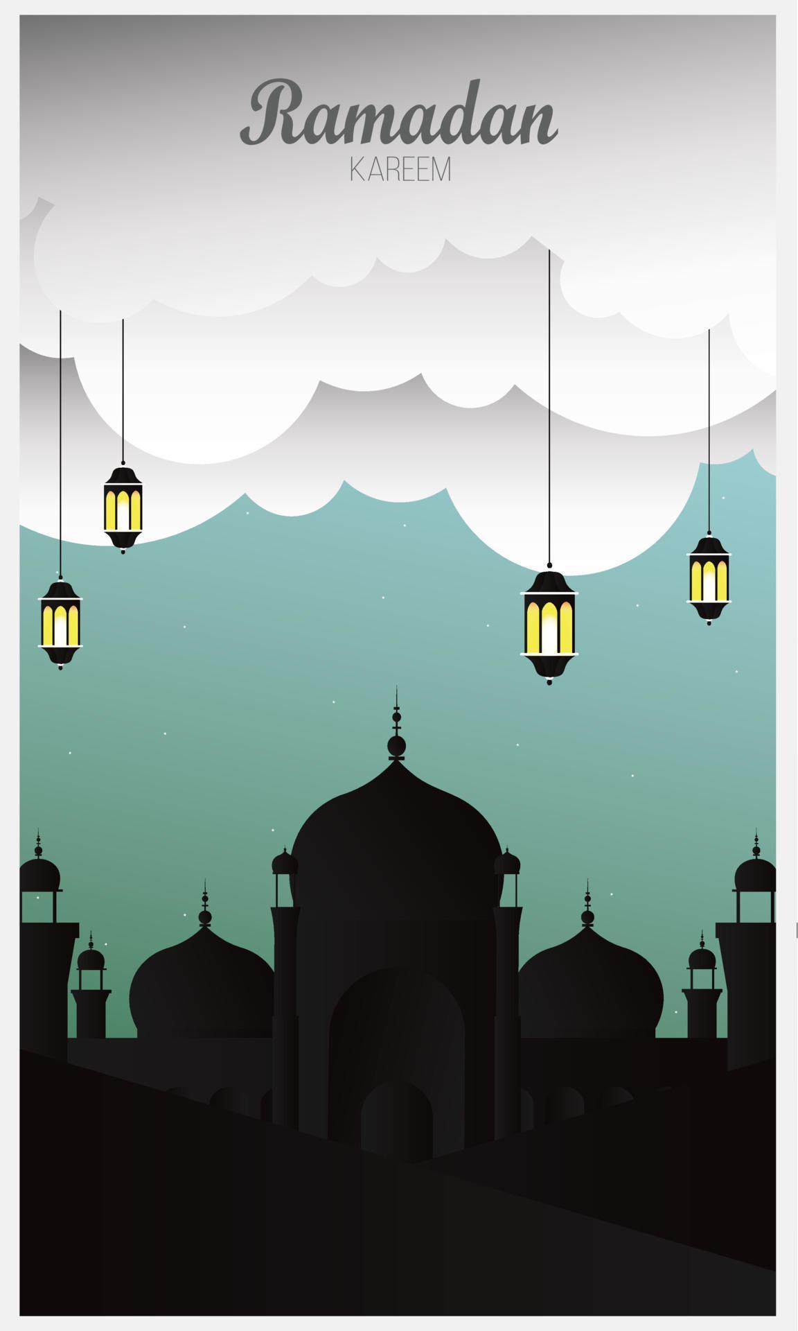 background Ramadan Kareem, vector design - Vector 21846887 Vector Art ...