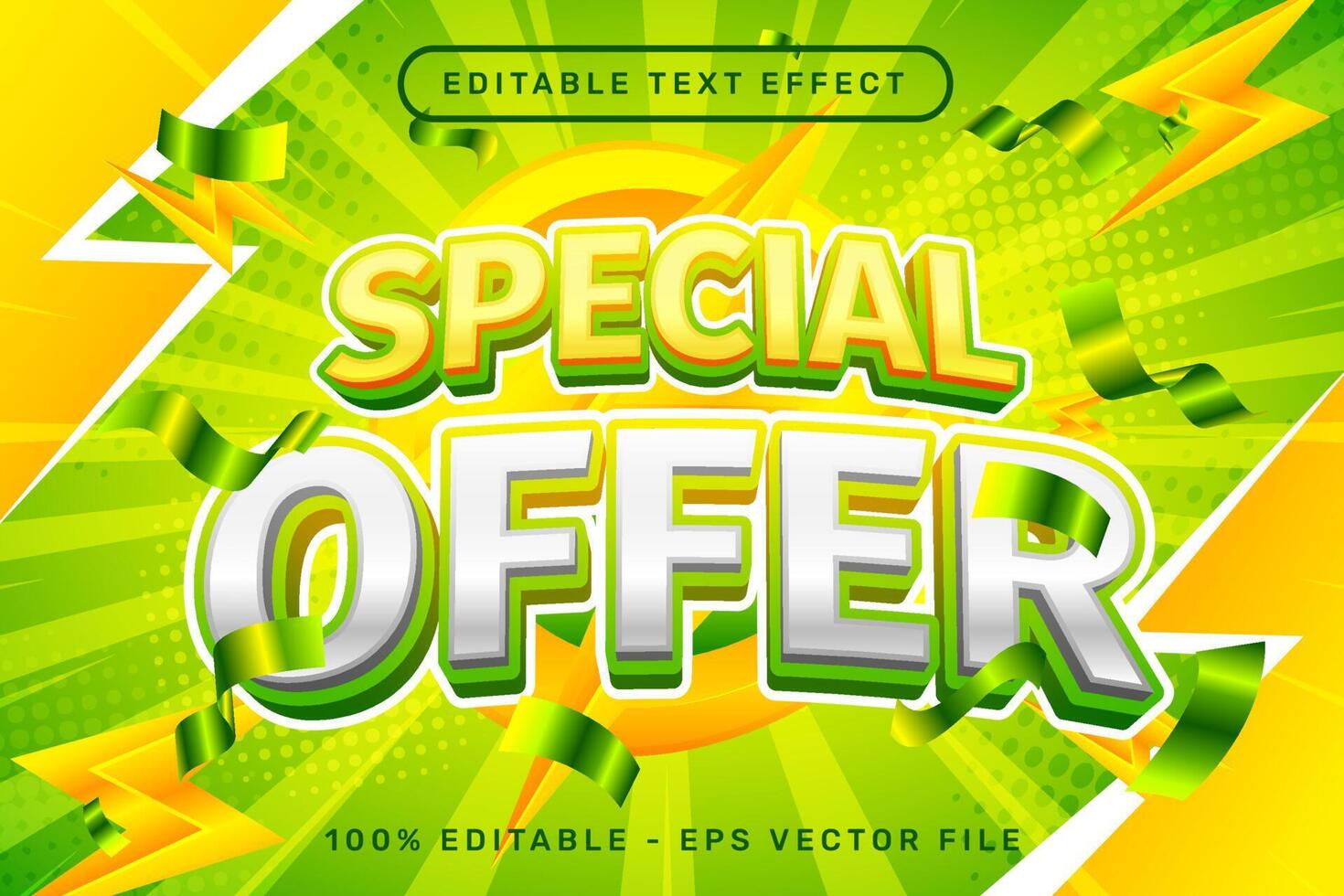 special offer 3d text effect and editable text effect 21847094 Vector ... special offer 3d text effect and editable text effect 21847094 Vector ...