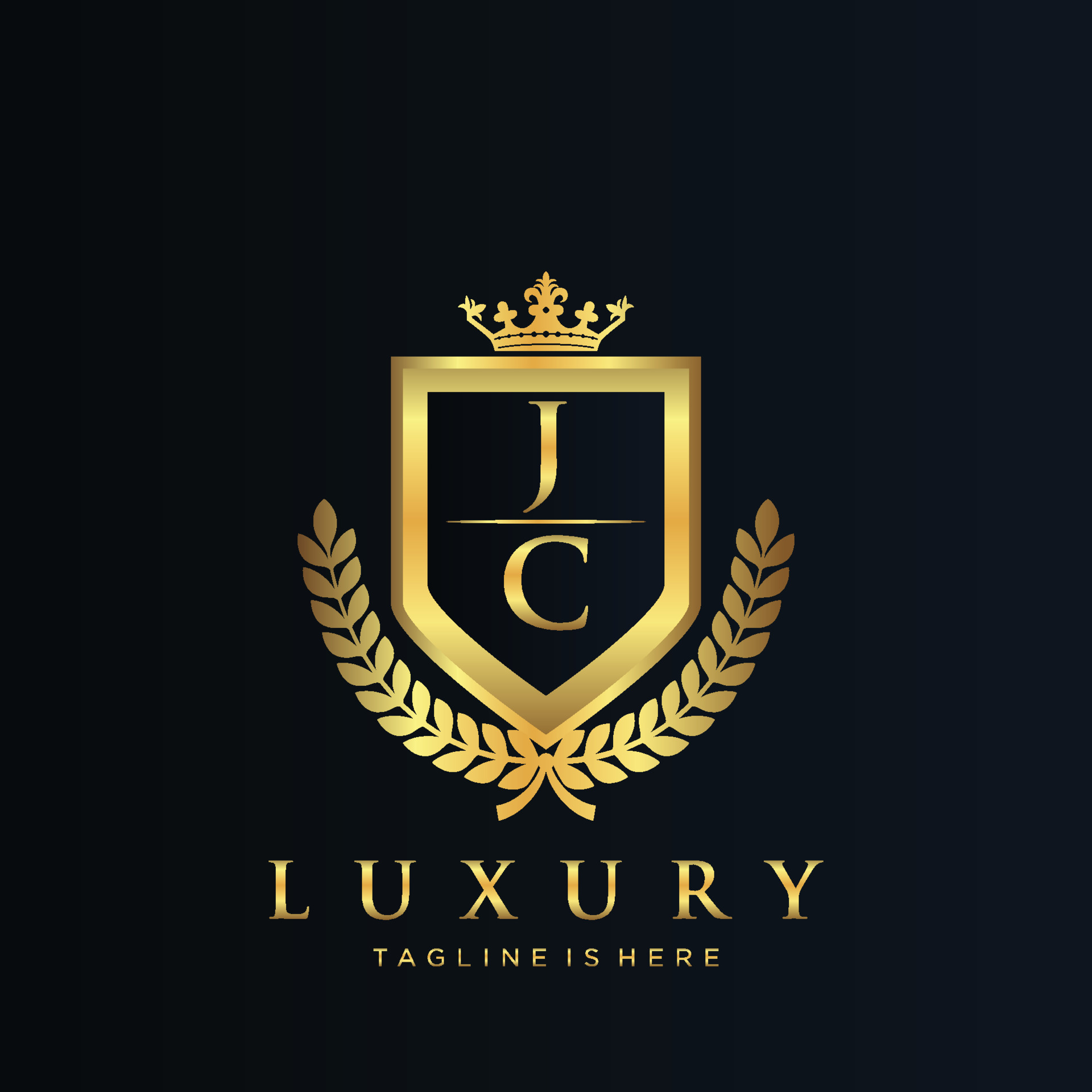 JC Letter Initial with Royal Luxury Logo Template 21849805 Vector Art ... JC Letter Initial with Royal Luxury Logo Template 21849805 Vector Art ...