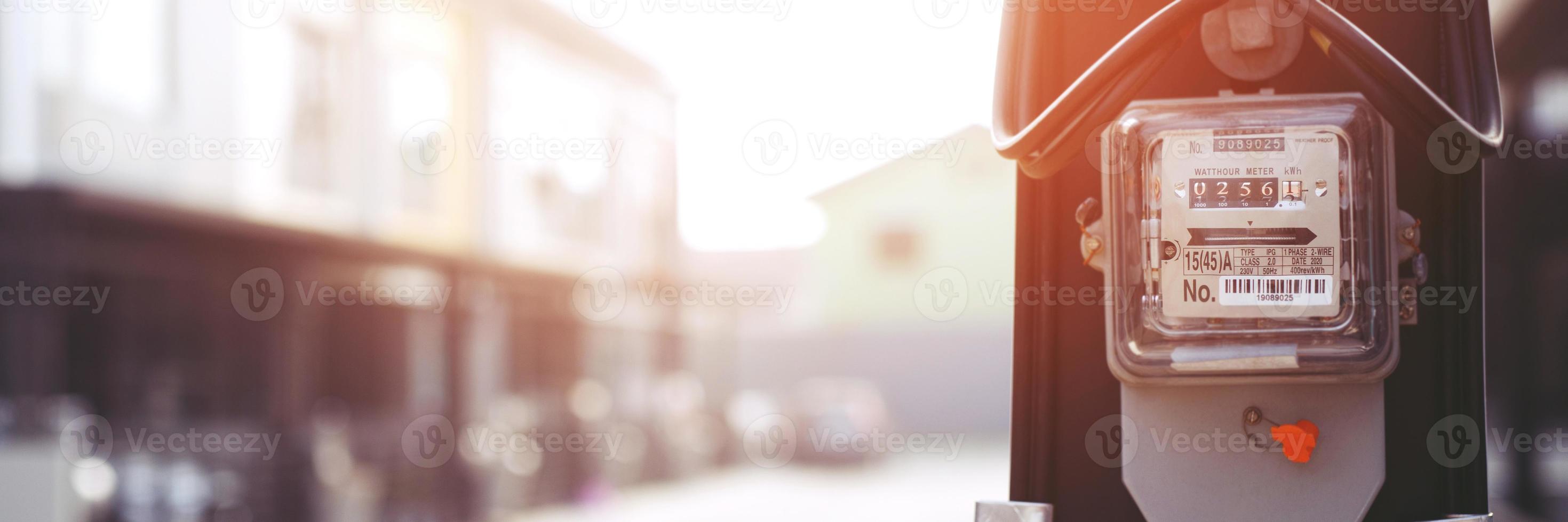 Electric Power Meter Measuring Power Usage Watt Hour Electric Meter