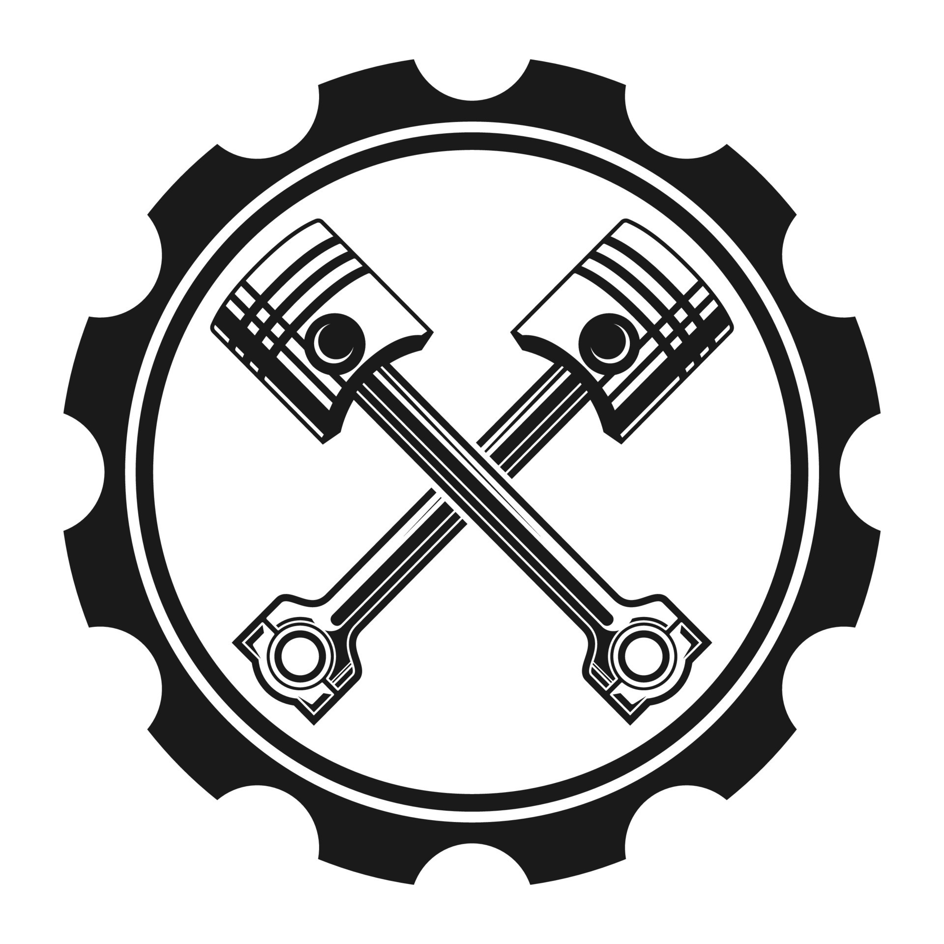 Automotive piston gear workshop logo design. piston and gear logo ... Automotive piston gear workshop logo design. piston and gear logo ...