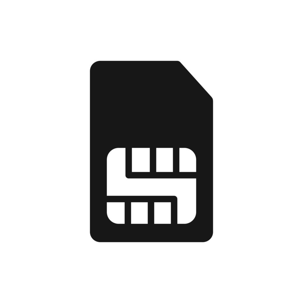 Sim card icon isolated on white background 21855458 Vector Art at Vecteezy