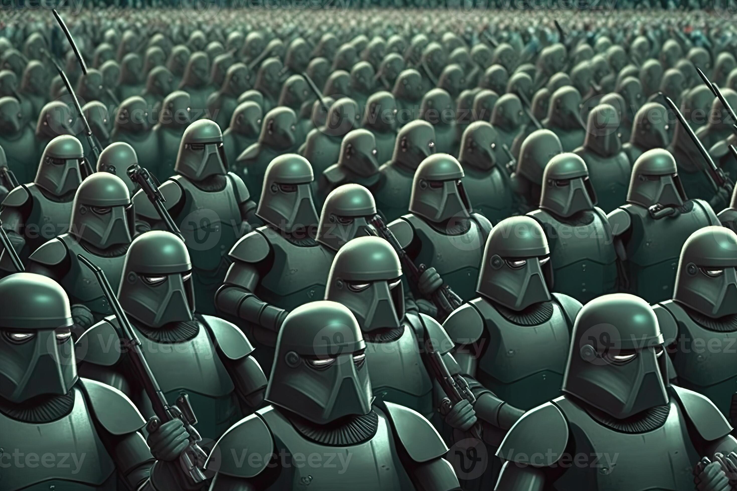 Robot crowd in rows. Robot army. Created with 21856916 Stock Photo at ... Robot crowd in rows. Robot army. Created with 21856916 Stock Photo at ...