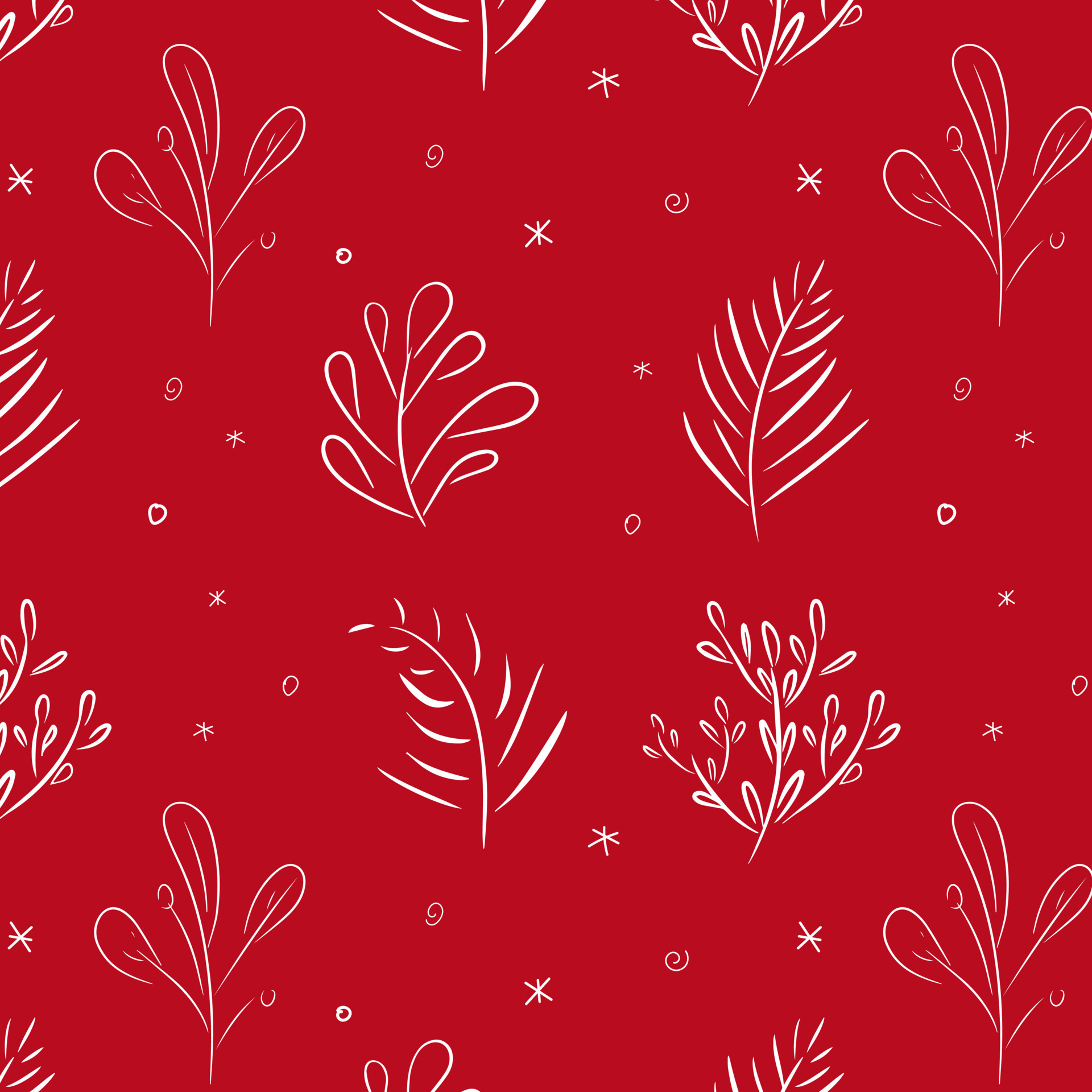 Seamless floral pattern on red background 21858069 Vector Art at Vecteezy