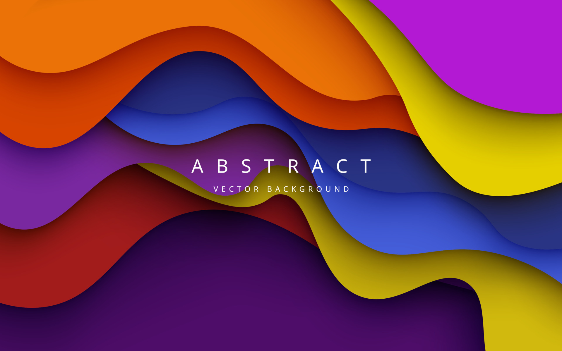 Multi Colored Abstract Colorful Gradient Papercut Overlap Layers Background Eps10 Vector