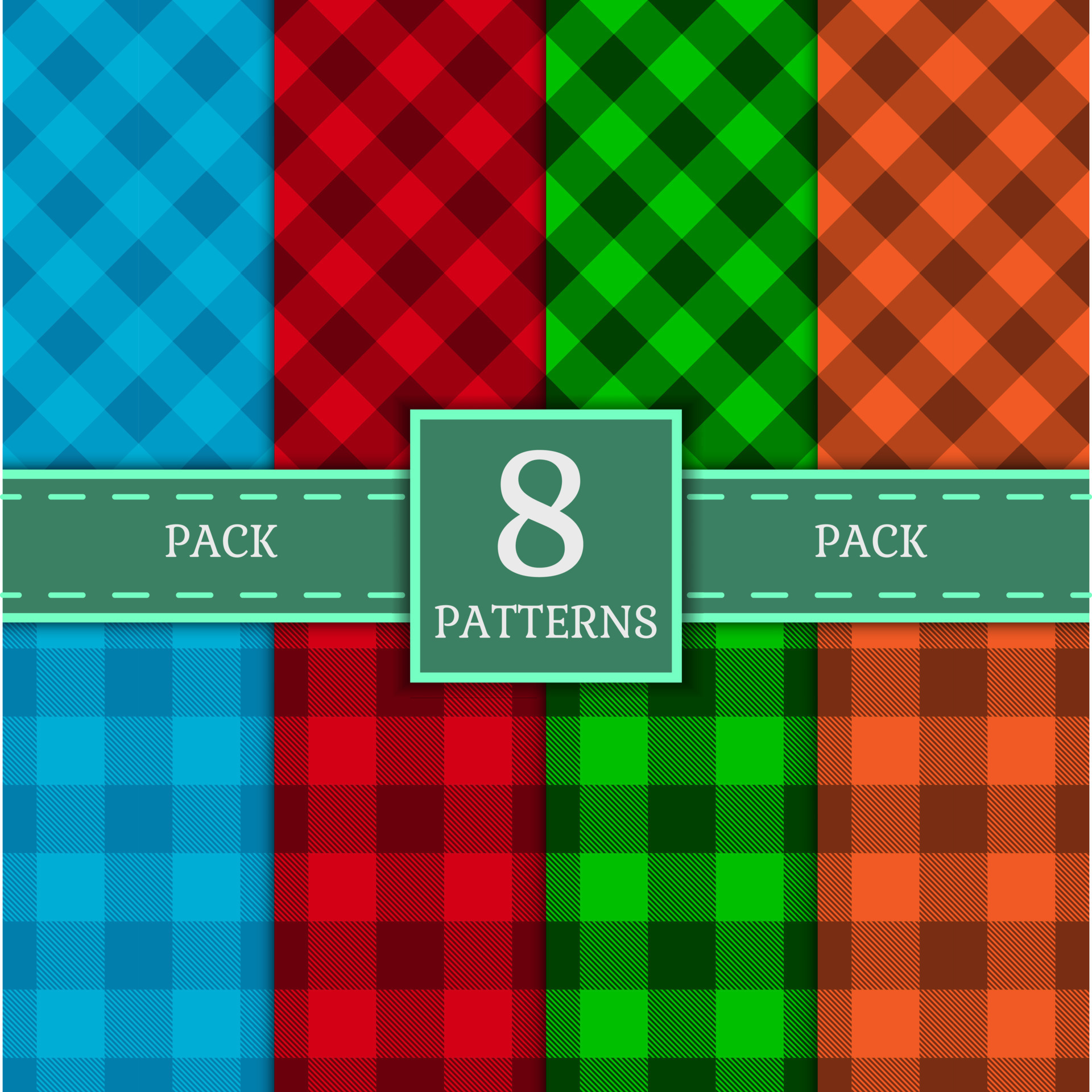 Set of seamless square patterns for design 21858337 Vector Art at Vecteezy