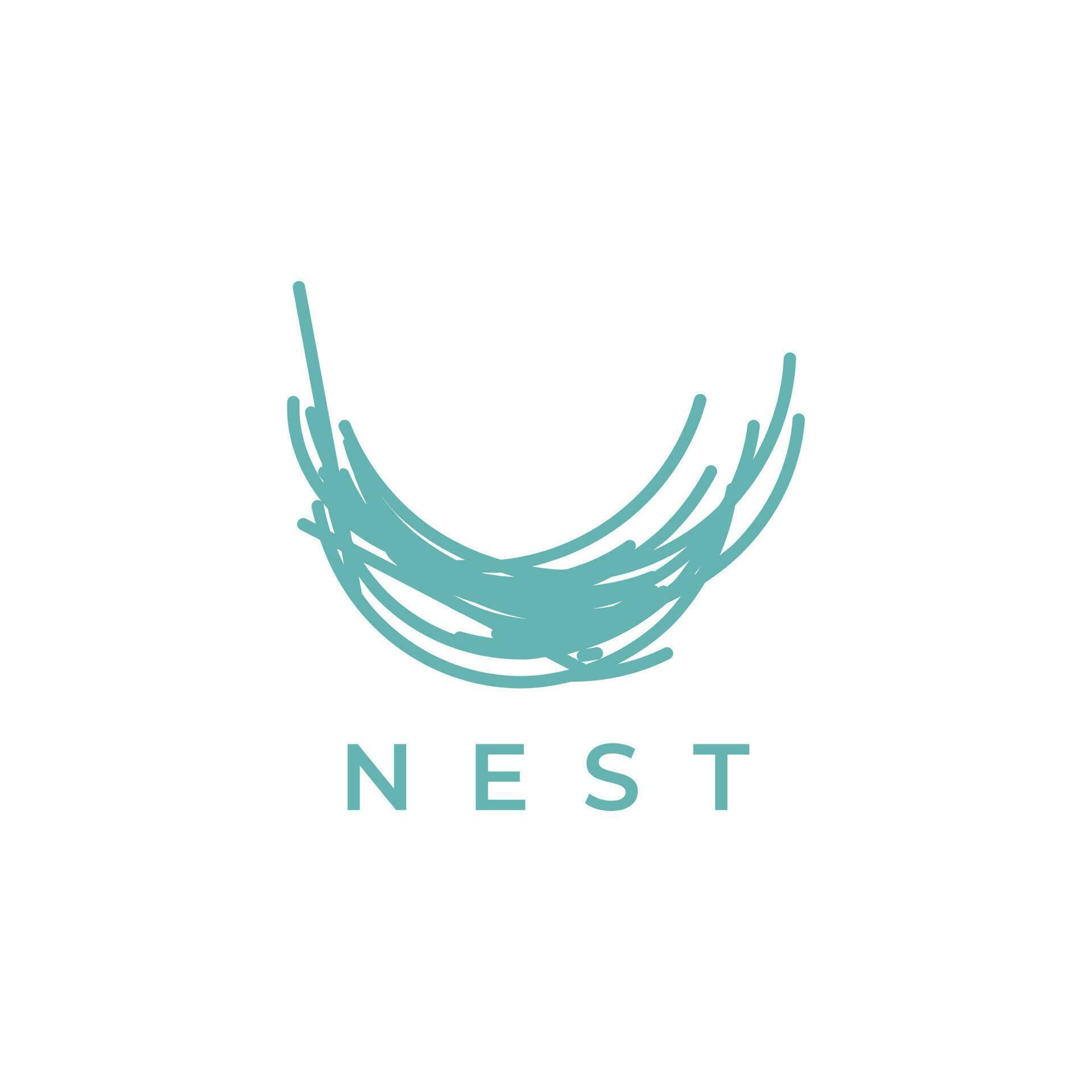 nest logo design. vector illustration. 21861135 Vector Art at Vecteezy