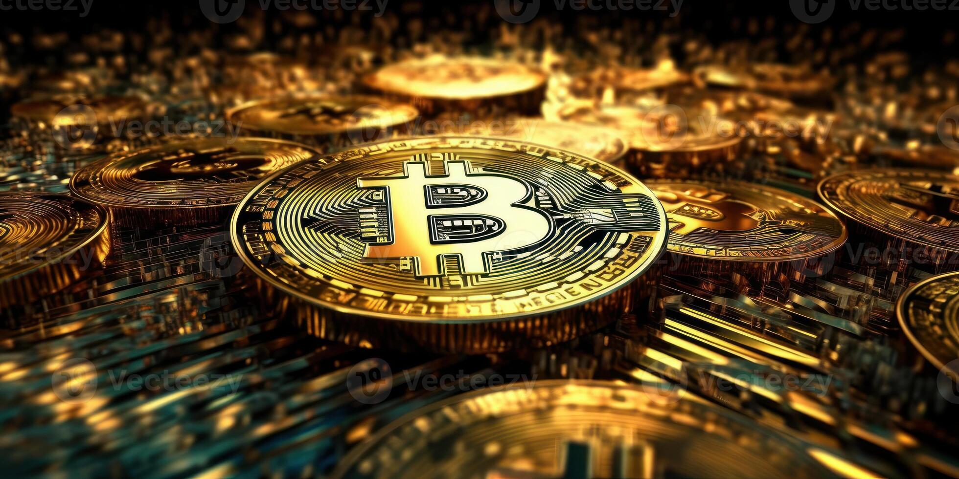 Crypto currency golden bitcoin background, Financial investment concept. 21862786 Stock Photo at ...