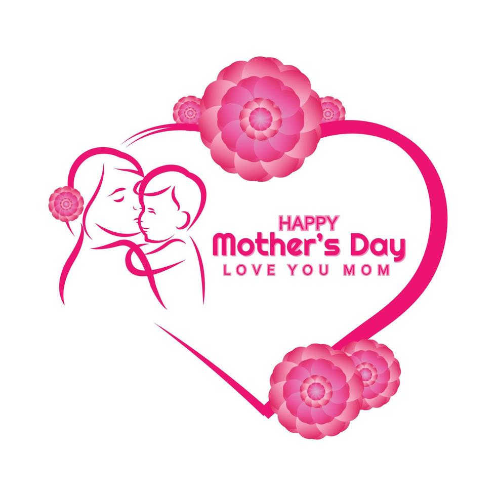 Happy Mother Day Wishing Post Design Vector File 21865156 Vector Art At