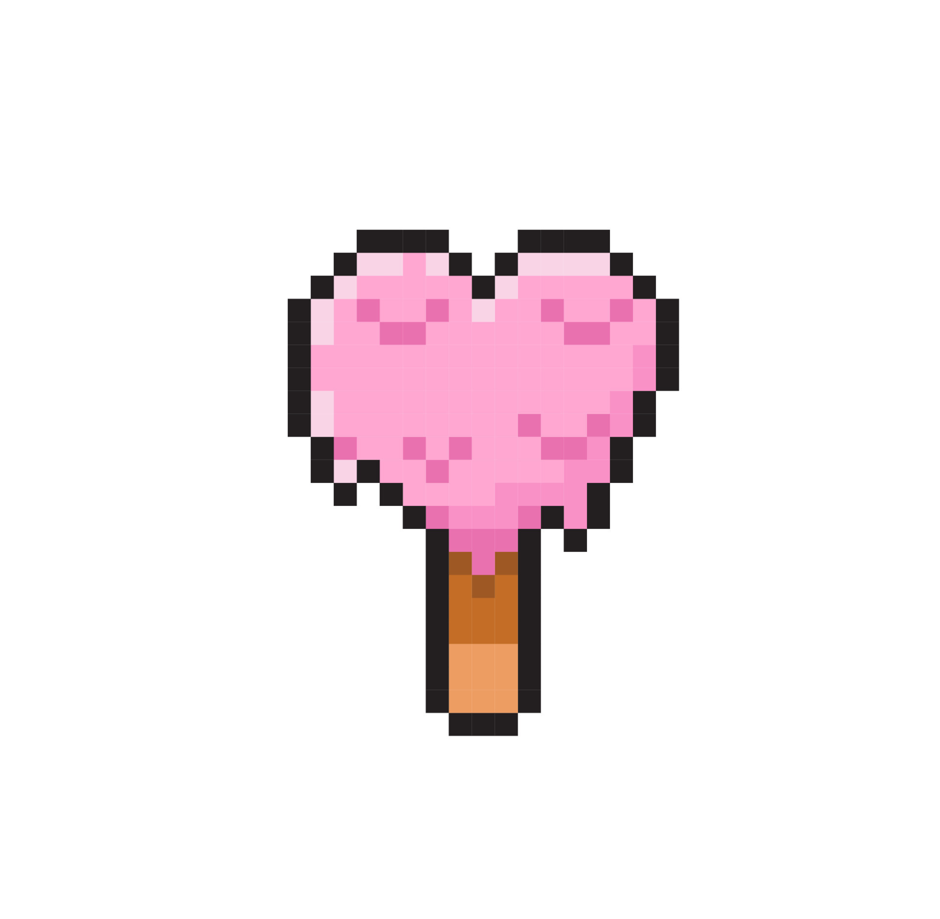 Melting Ice Cream In Pixel Art Style 21865893 Vector Art At Vecteezy