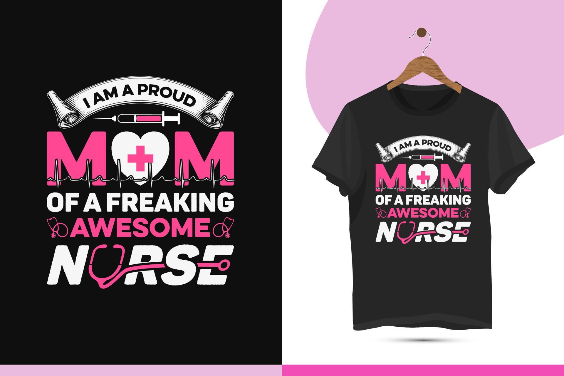 Nurse T Shirt Design Template Modern And Creative New Nursing Design