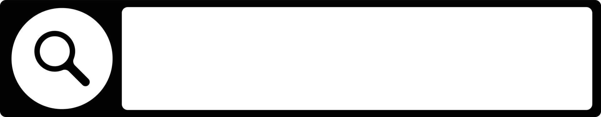 Simple search box, search bar. With vector of magnifying glass ...