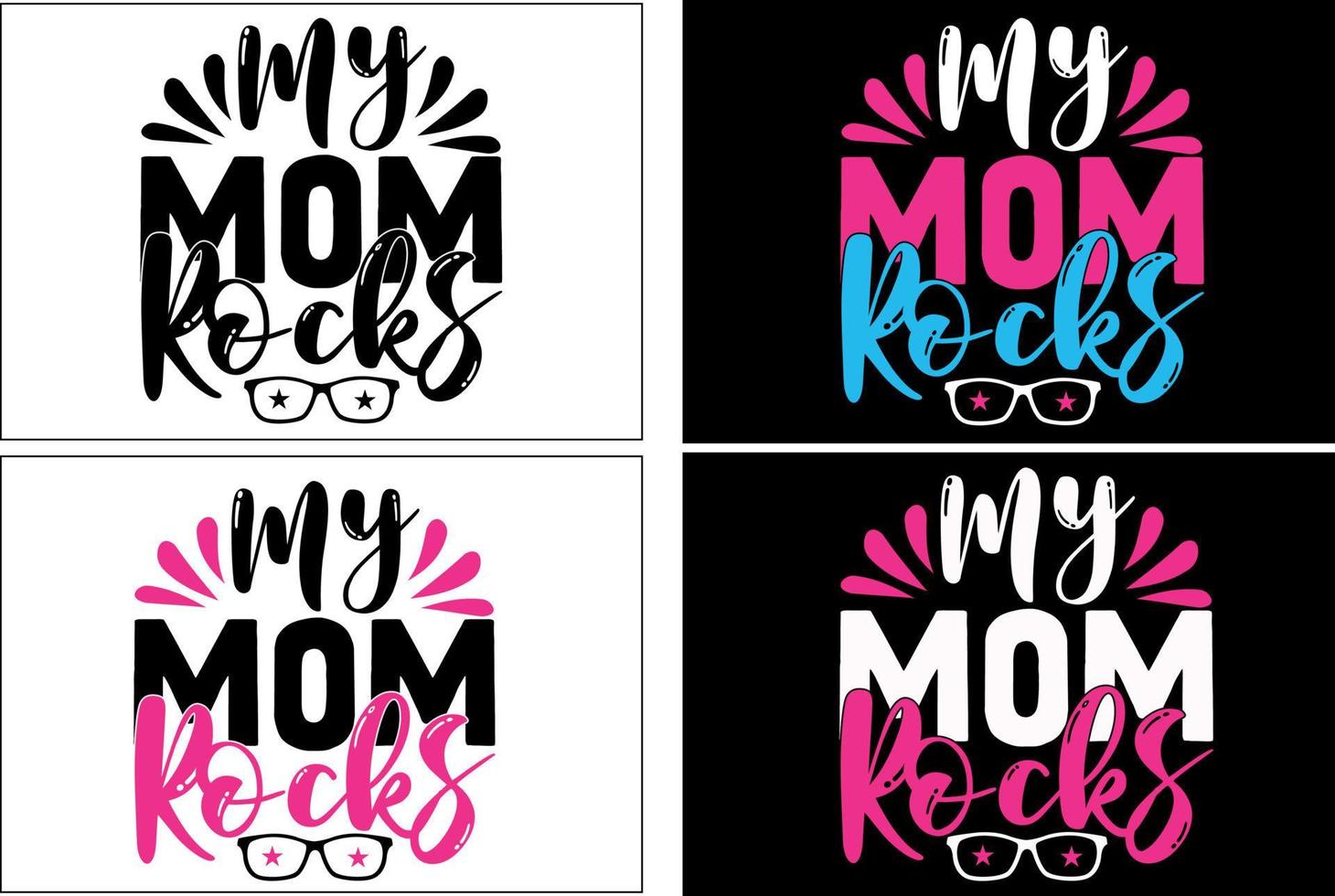 Mom T Shirt Bundle Or Mothers Day T Shirt Bundle 21868721 Vector Art At