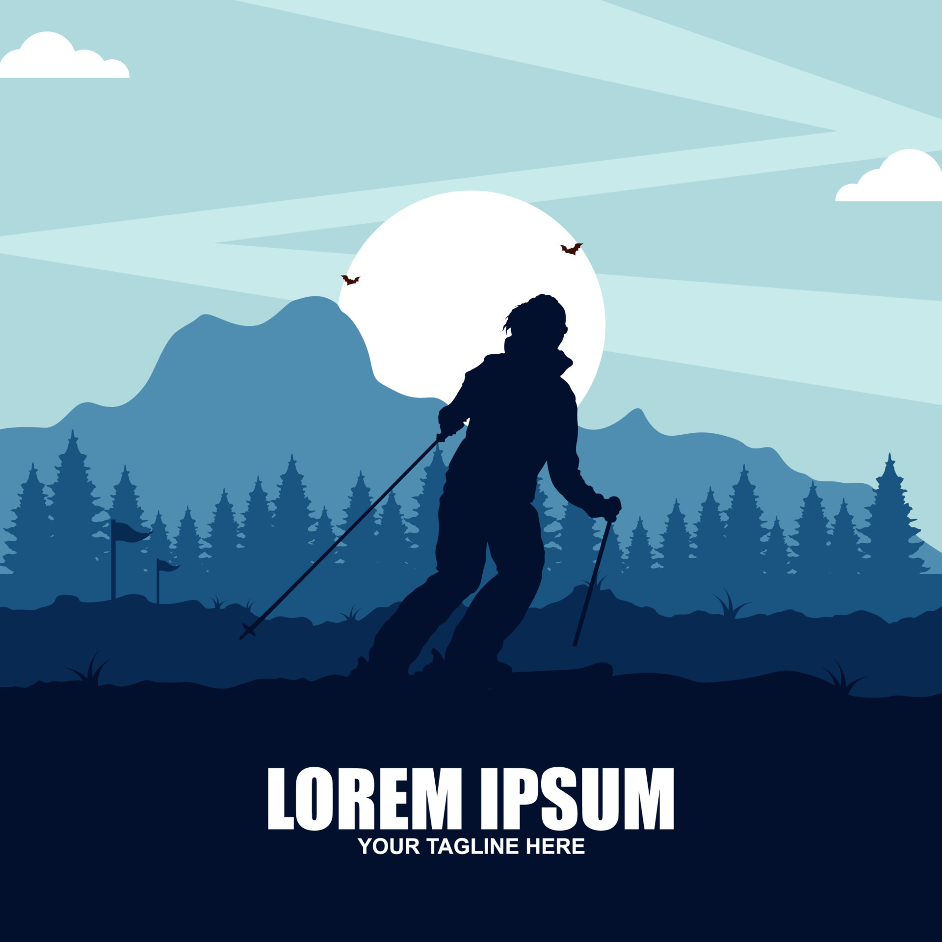 Vintage Skiing Labels and Design Elements 21868862 Vector Art at Vecteezy