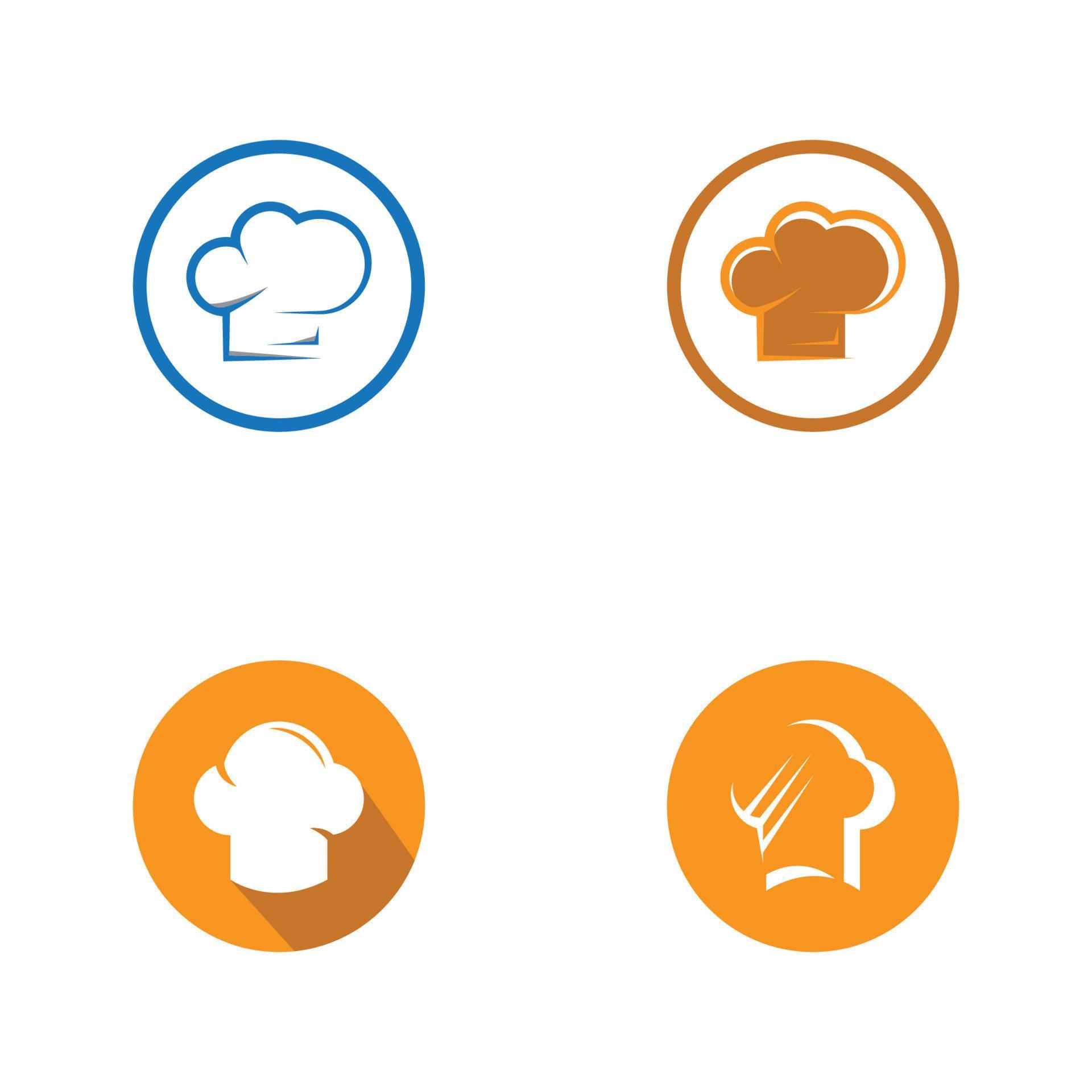 chef hat logo design with vector illustration template 21871415 Vector ...