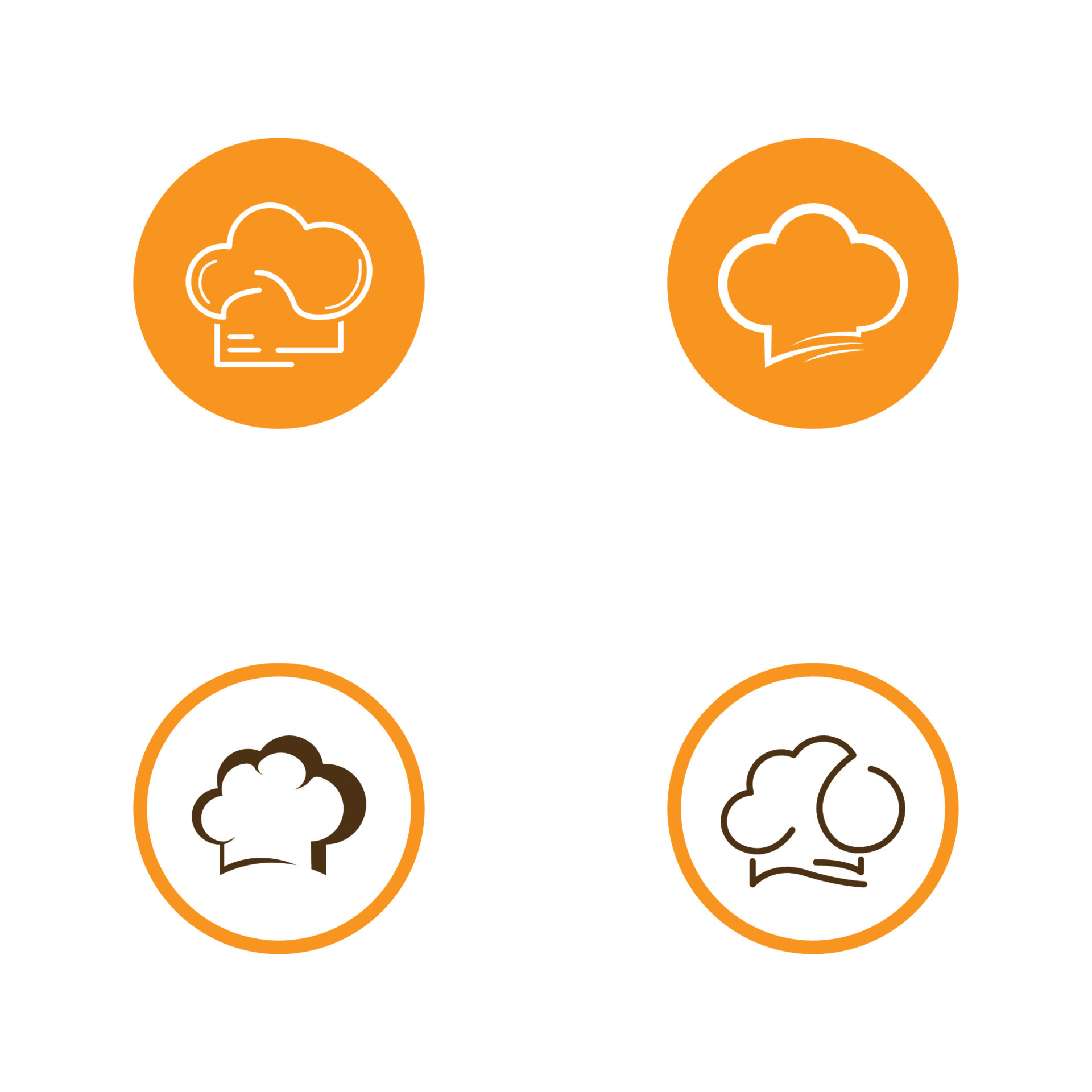 chef hat logo design with vector illustration template 21871749 Vector ...