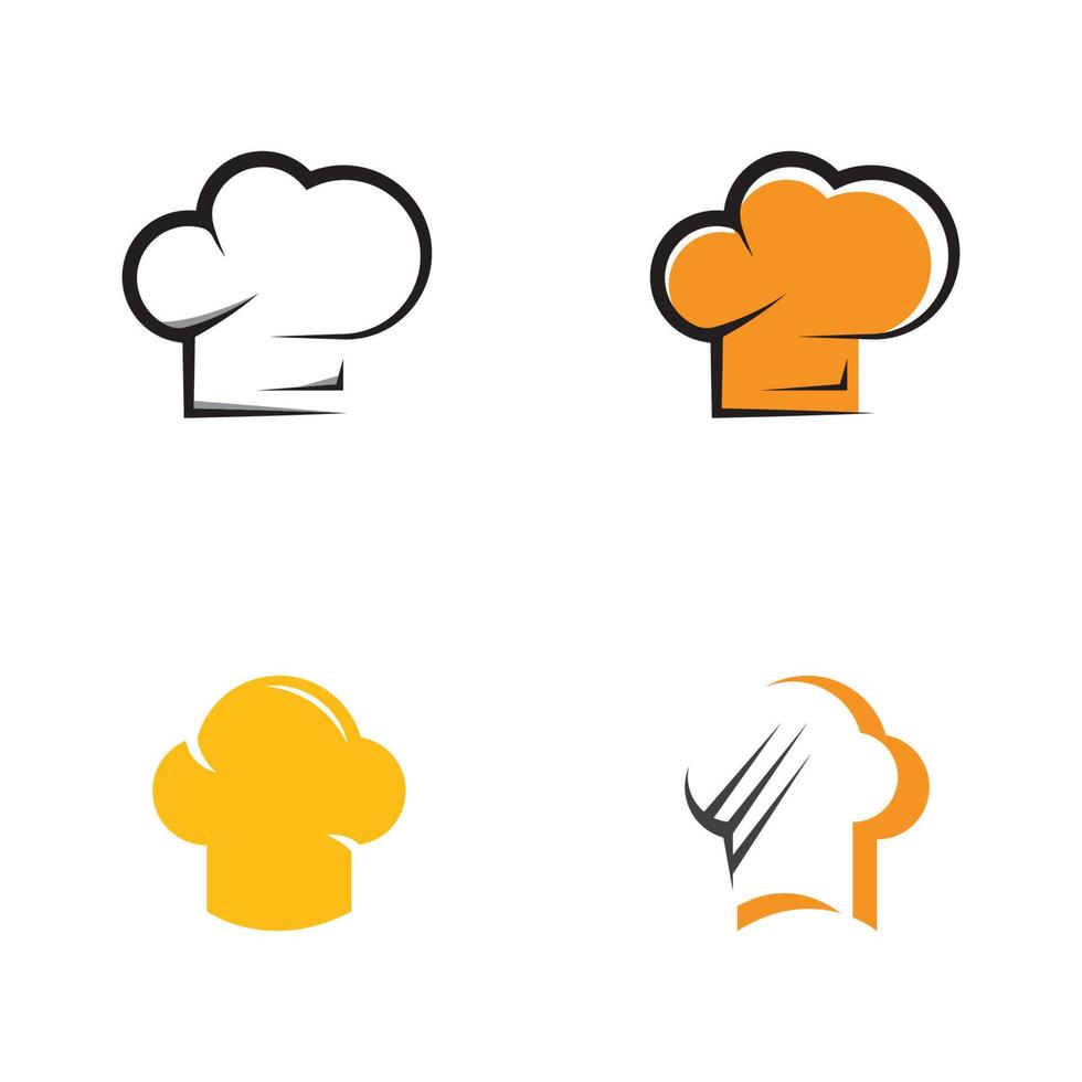 chef hat logo design with vector illustration template 21872152 Vector ...